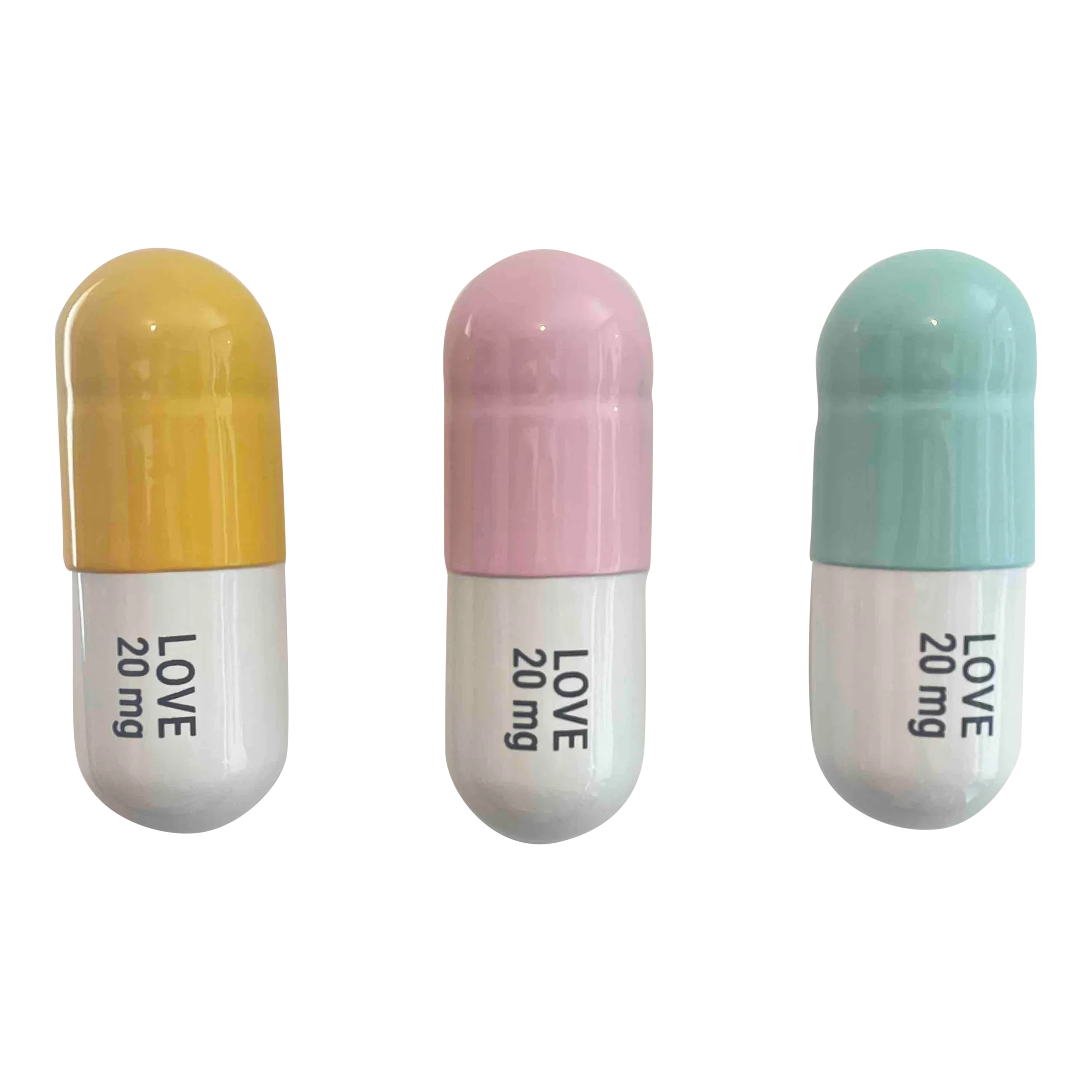 20 Mg Love Pill Combo (Mint Green, Yellow and Light Pink) - Set of 3 ...
