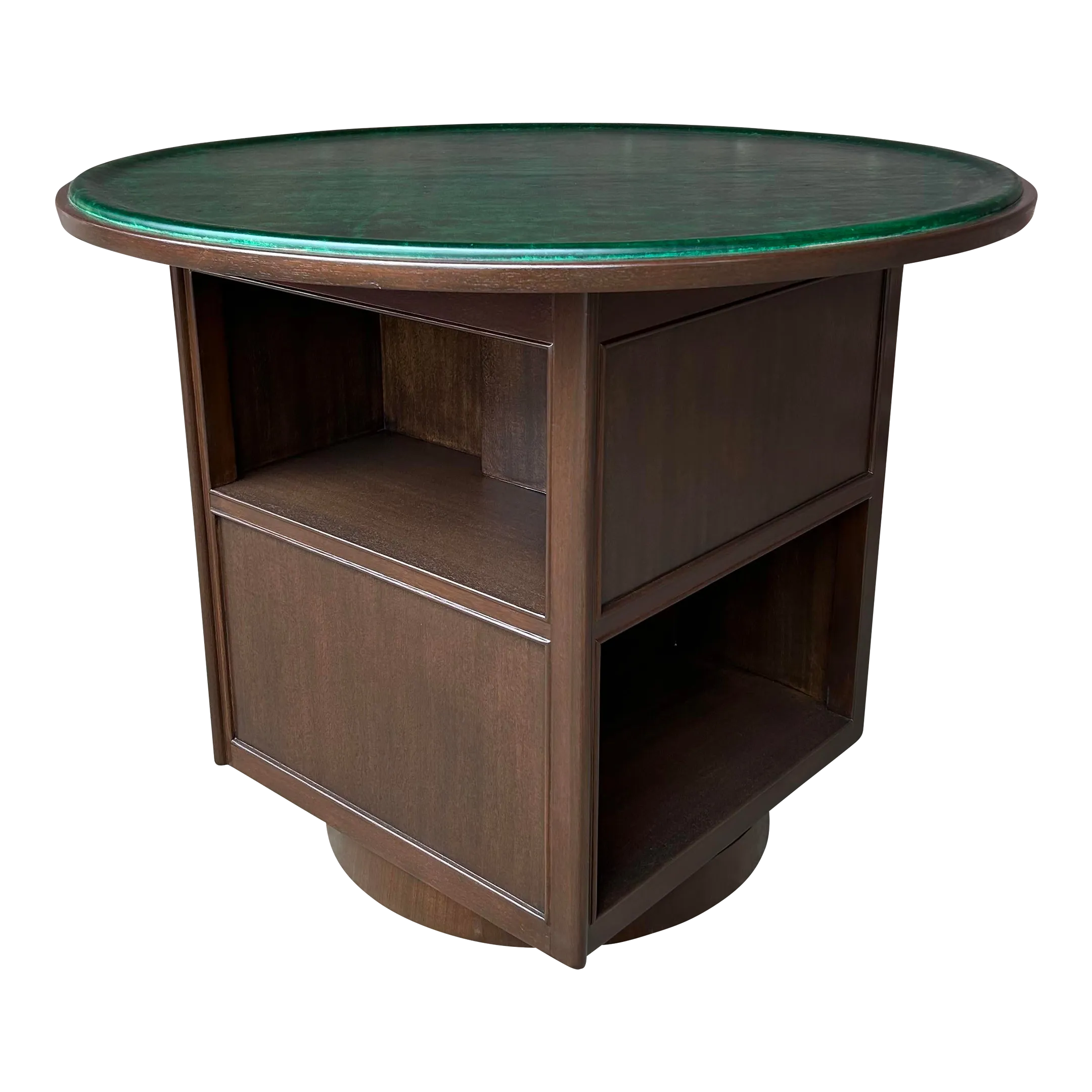Edward Wormley for Dunbar Rotating Library Game Table | Chairish