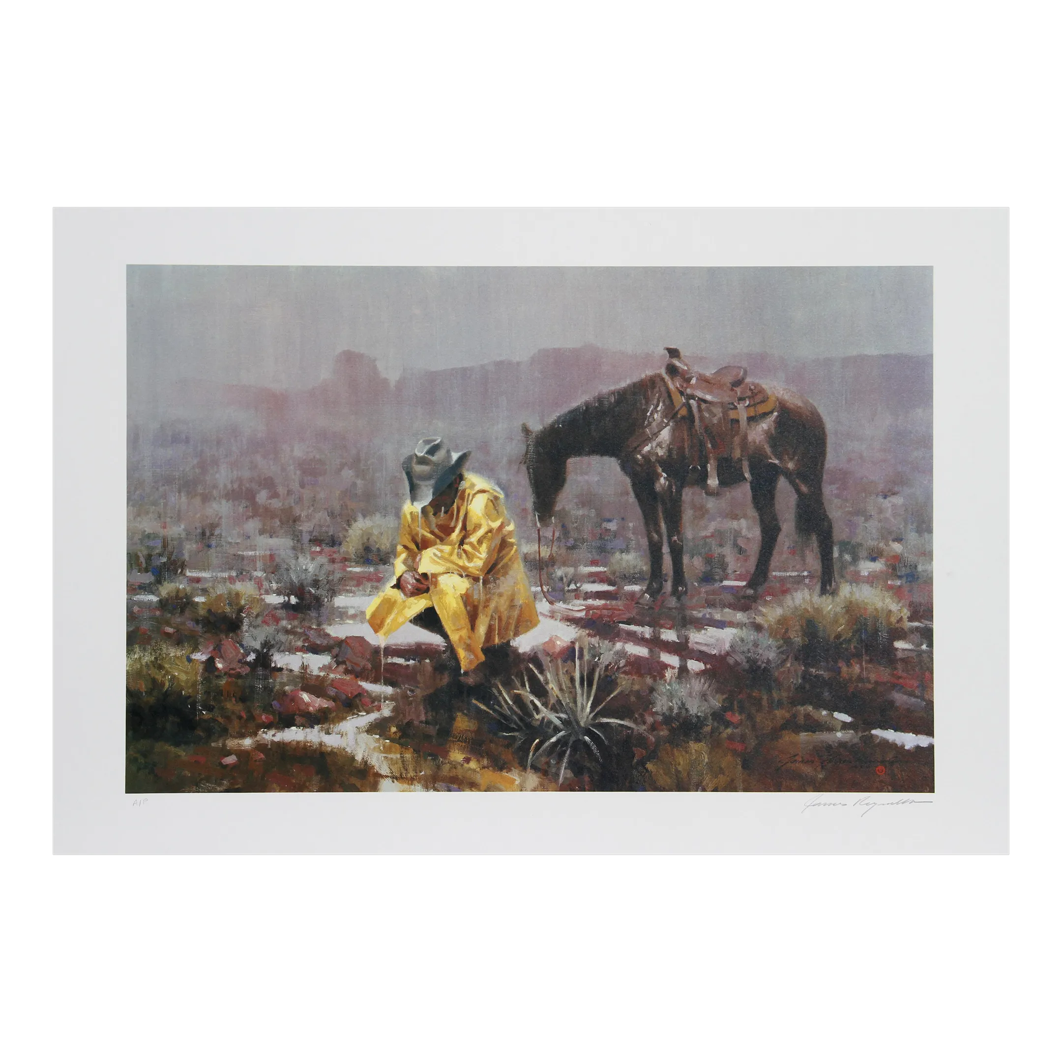 Waiting It Out, James Reynolds Lithograph | Chairish