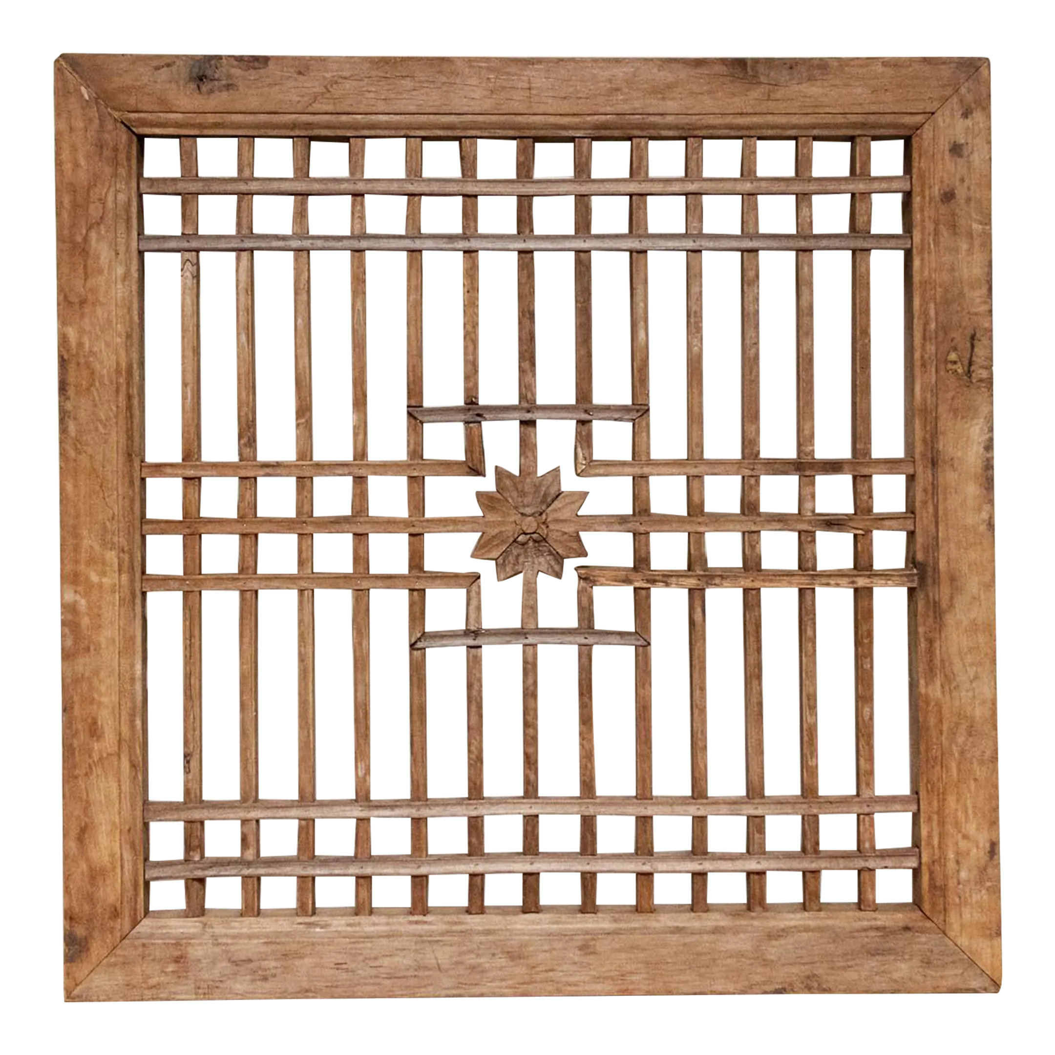 Keiko Antique Asian Lattice Panel | Chairish
