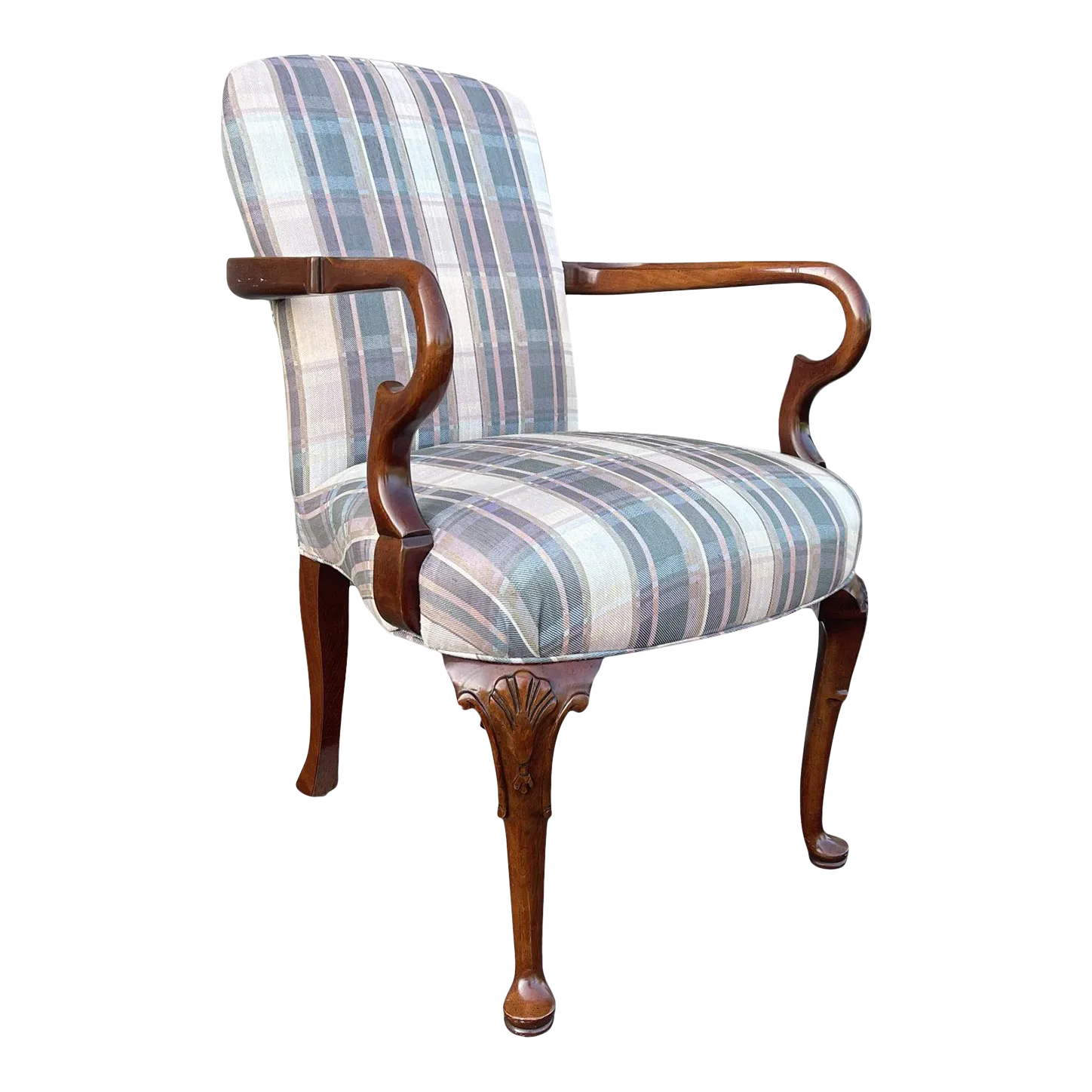 20th Century Thomasville Queen Anne Cherry Shepherd's Crook Occasional ...