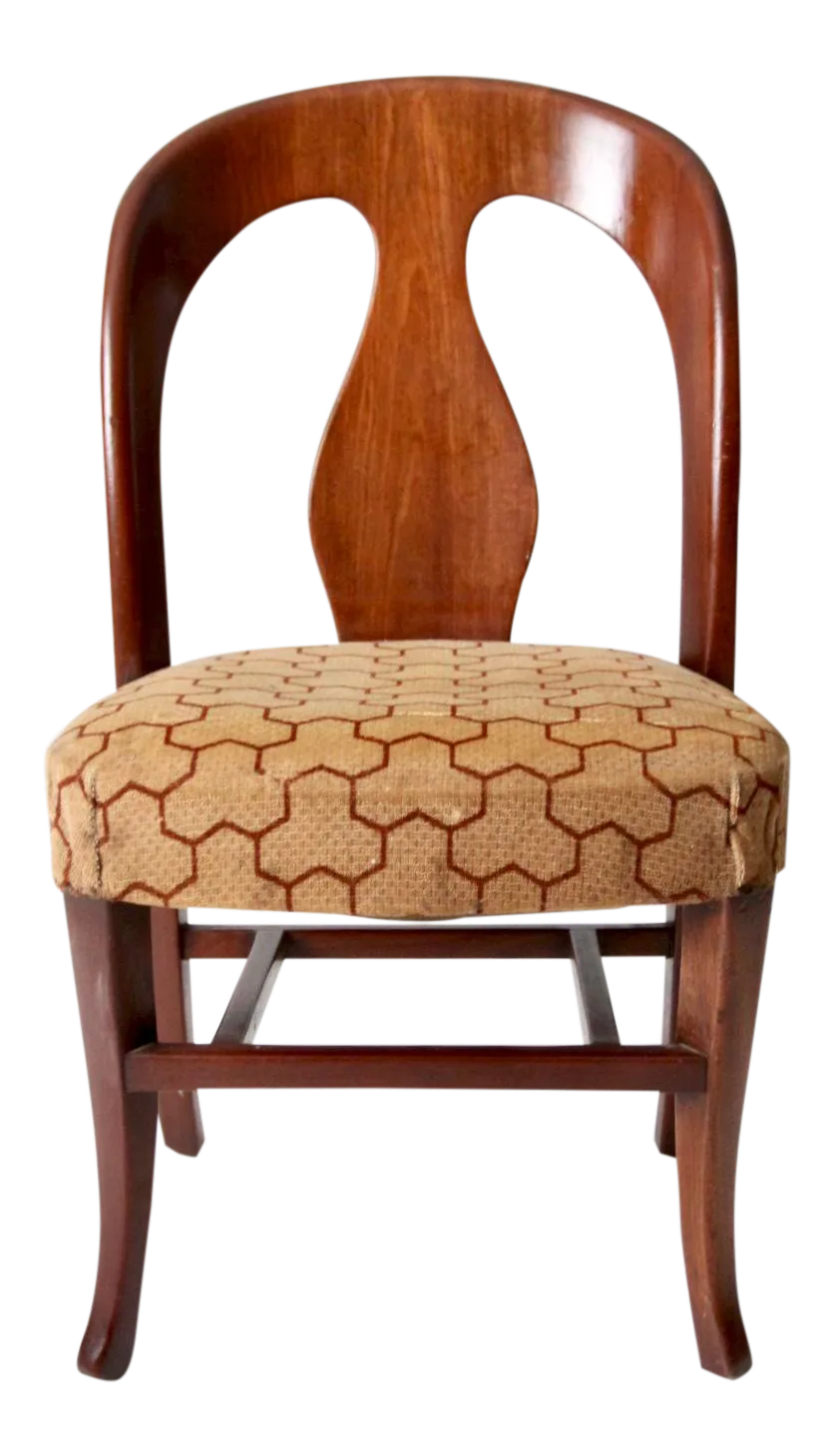 Vintage Art Deco Train Chair | Chairish