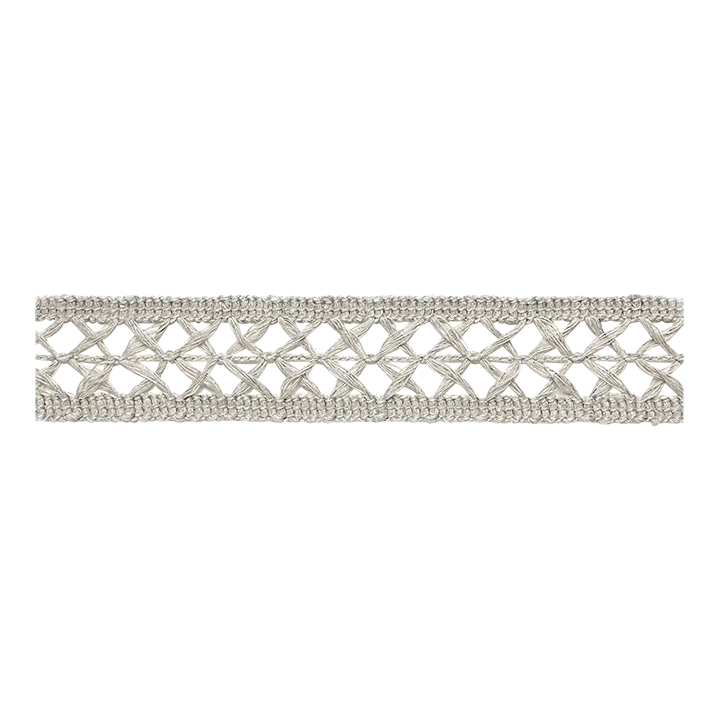 Schumacher Nicole Linen Braid in Greige | Chairish