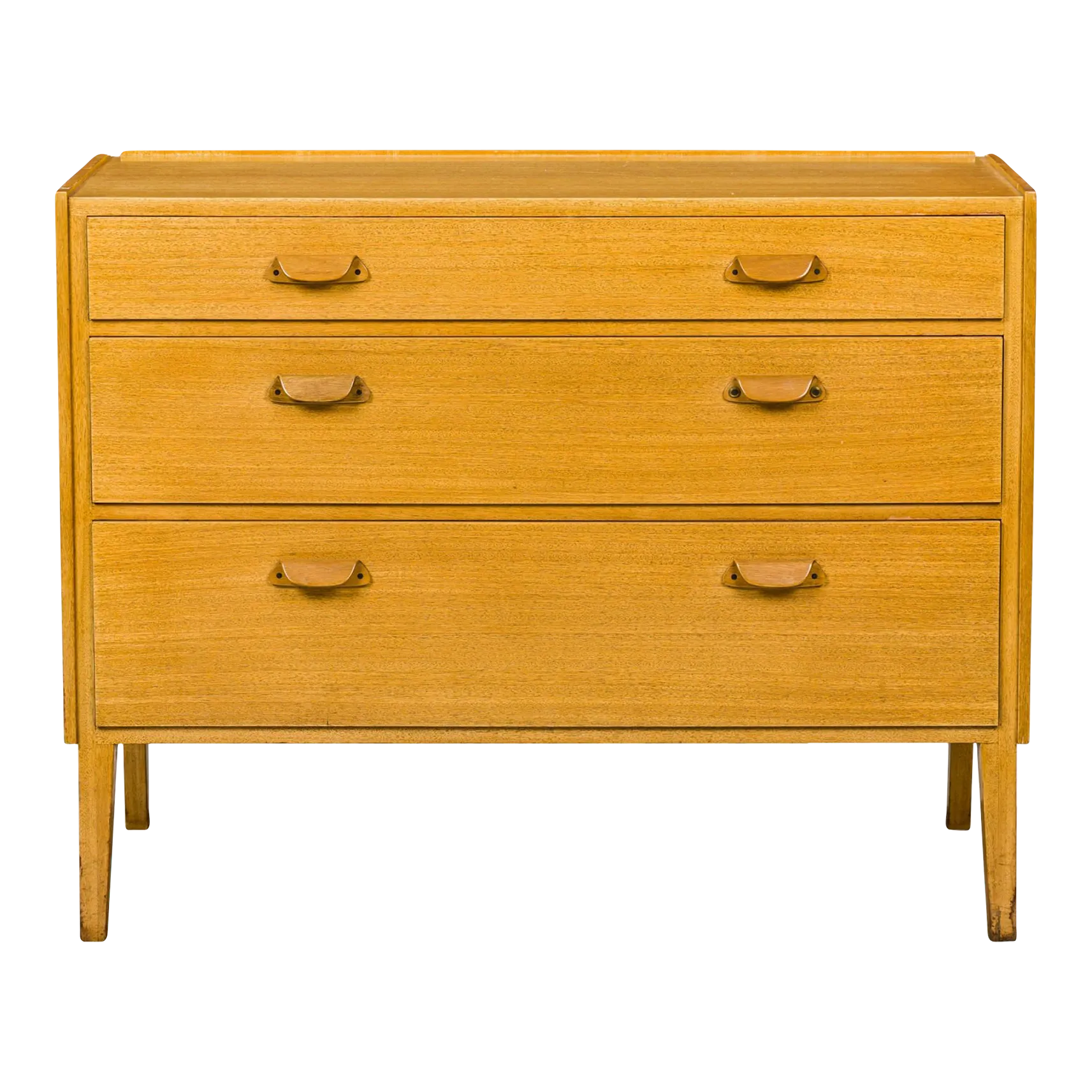 Edward Wormley for Dunbar American Mid-Century Maple Three-Drawer Slant ...