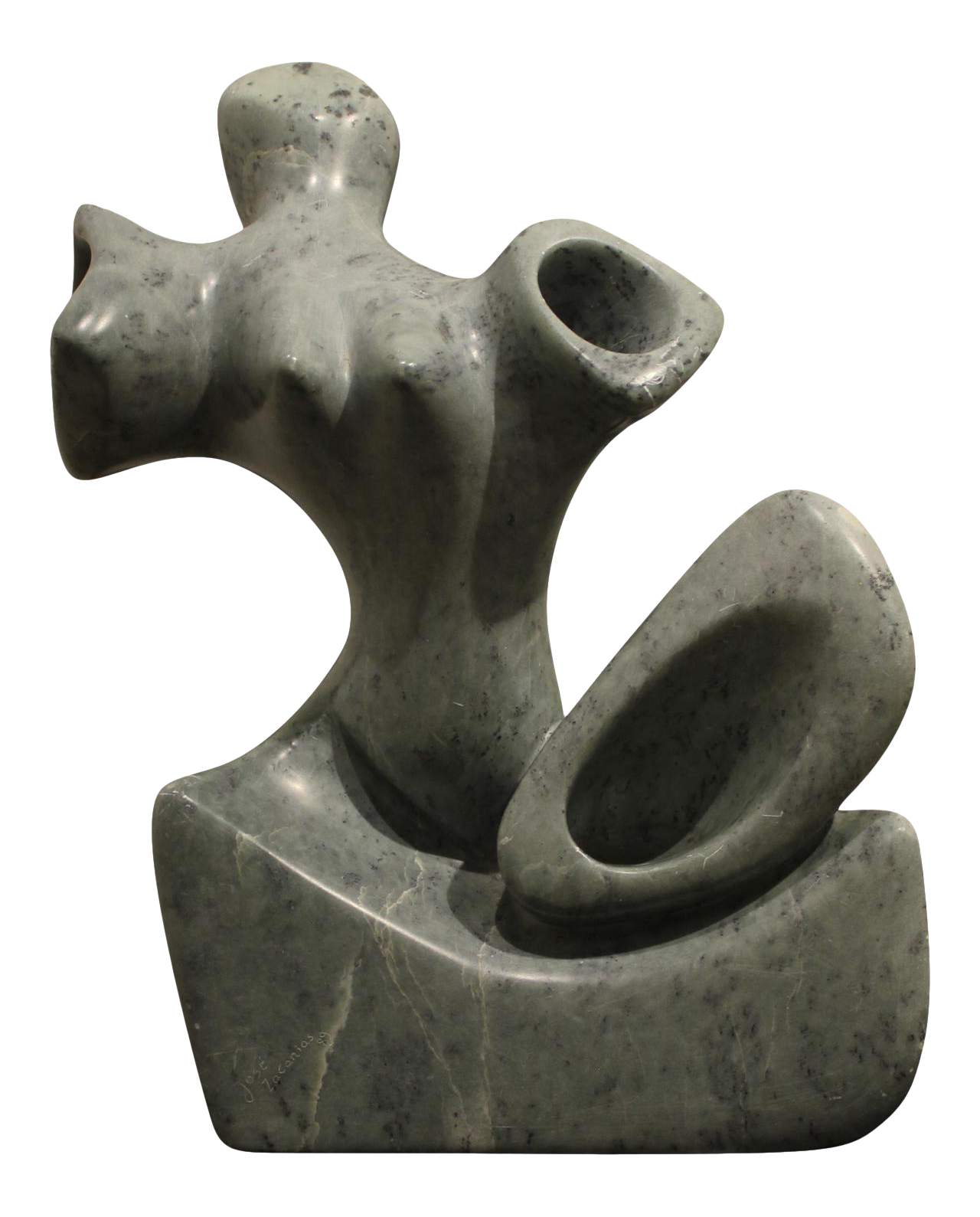 1980s Contemporary Marble Distorted Figurative Sculpture | Chairish