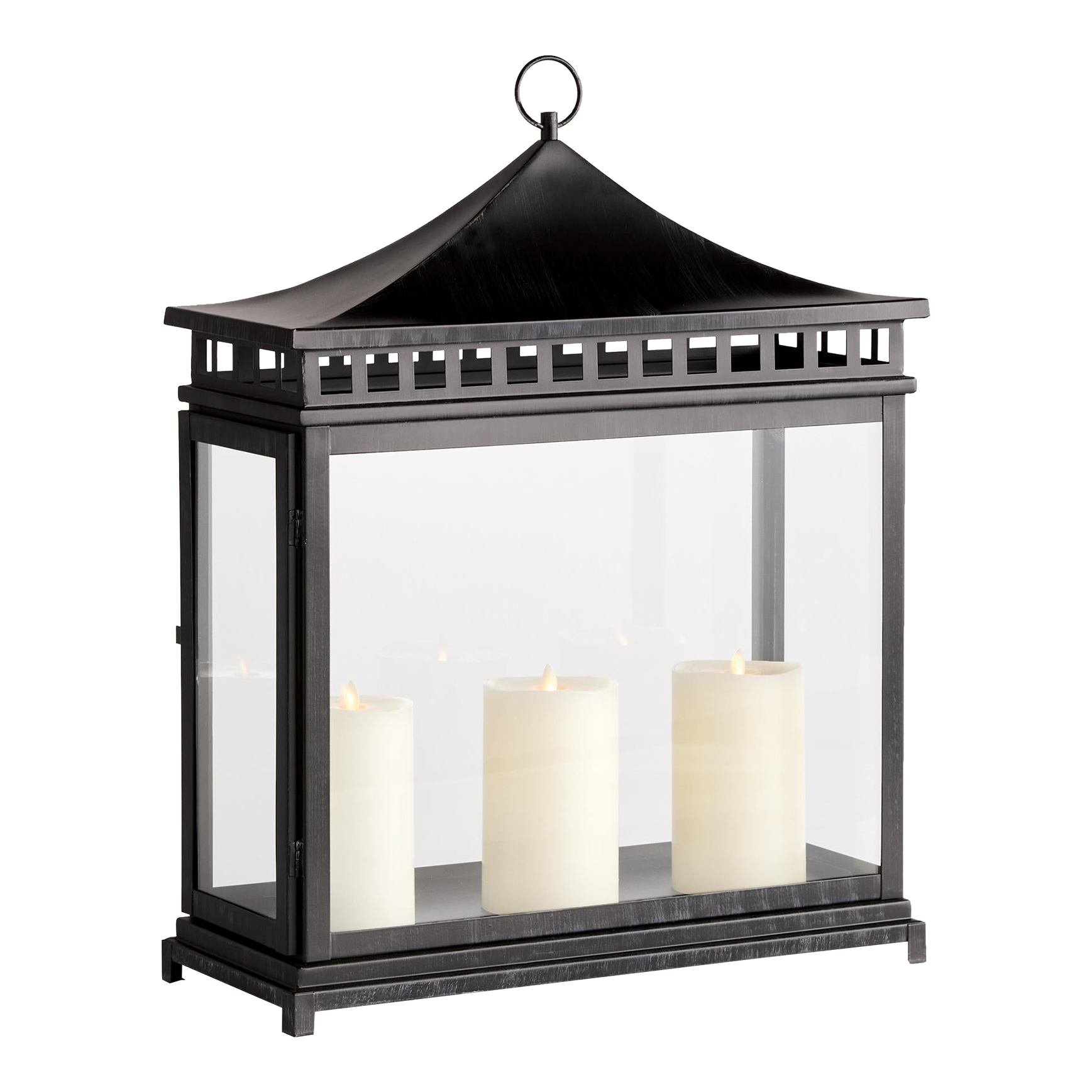 Kito Outdoor Rectangular Lantern | Chairish