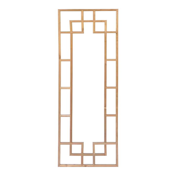 Rectangular Plain Wood Geometric Pattern Wall Panel | Chairish