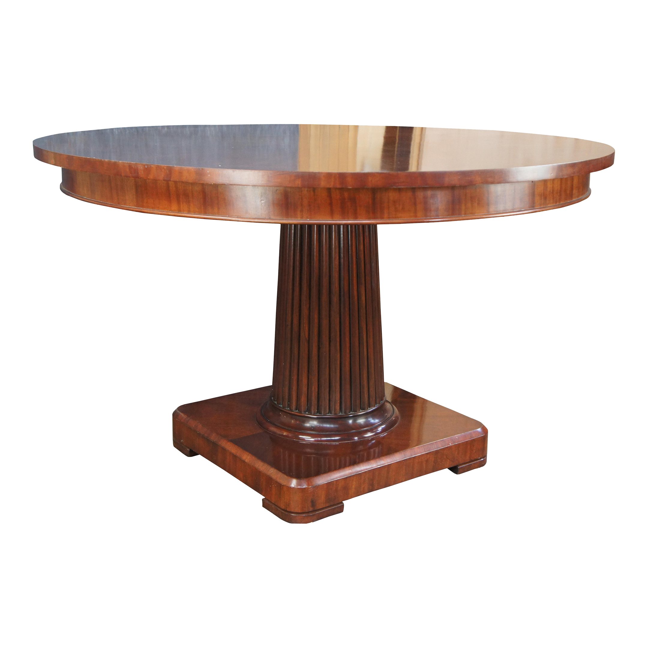 Maitland Smith for Ralph Lauren Mahogany Mayfair Round Dining Center Table | Chairish