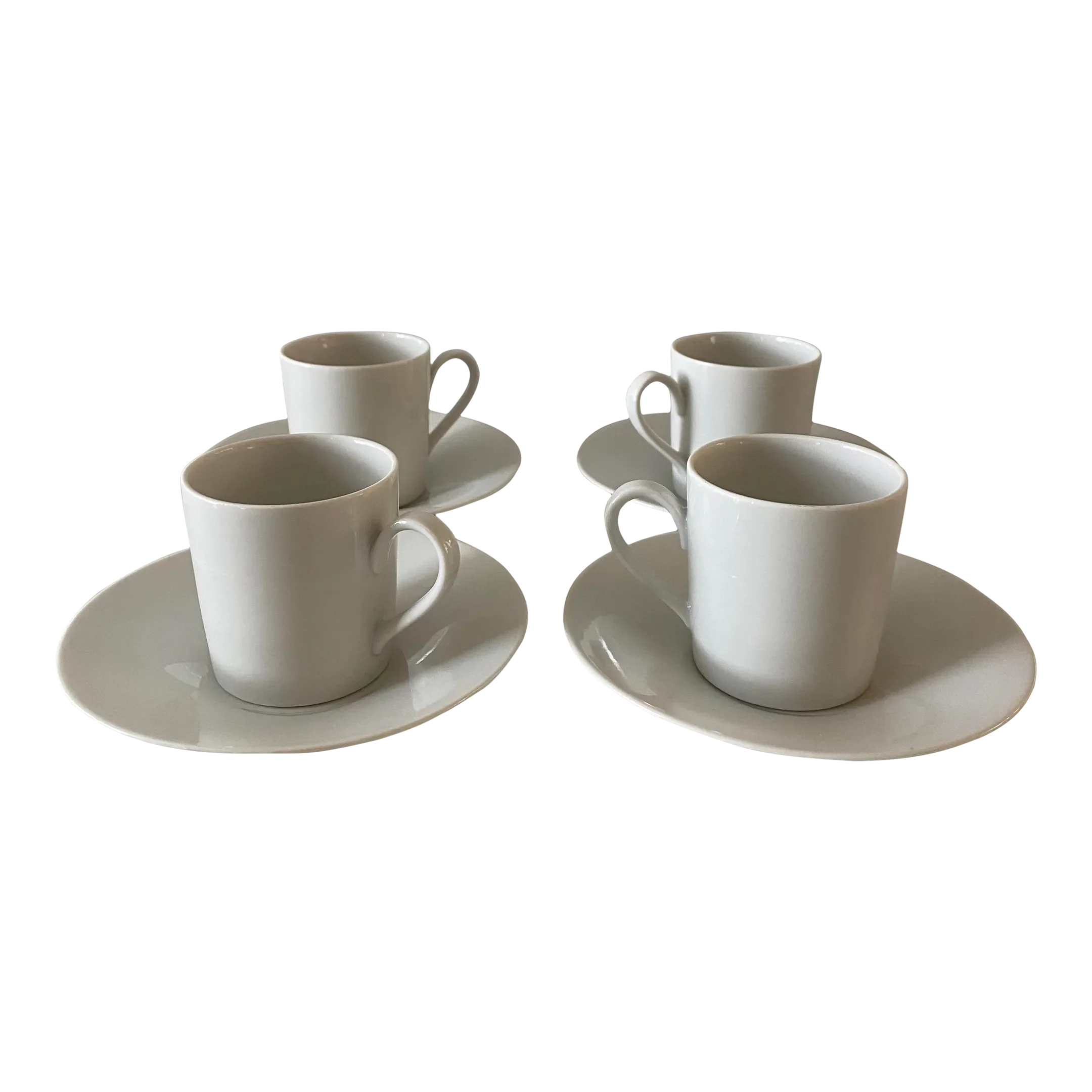 Set of 4 Bavarian Seltmann Weiden Espresso Cups and Saucer | Chairish