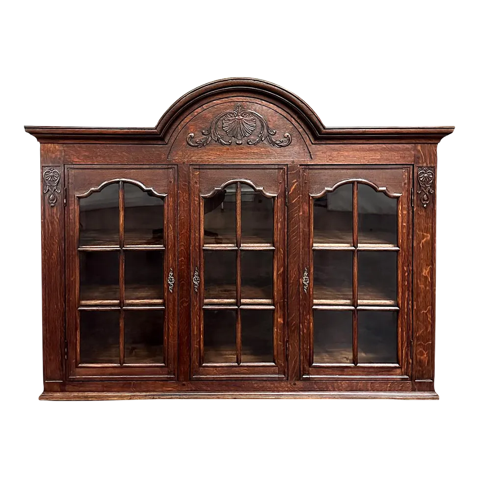 Antique French Louis XIV Wall Cabinet ~ Display Case | Chairish