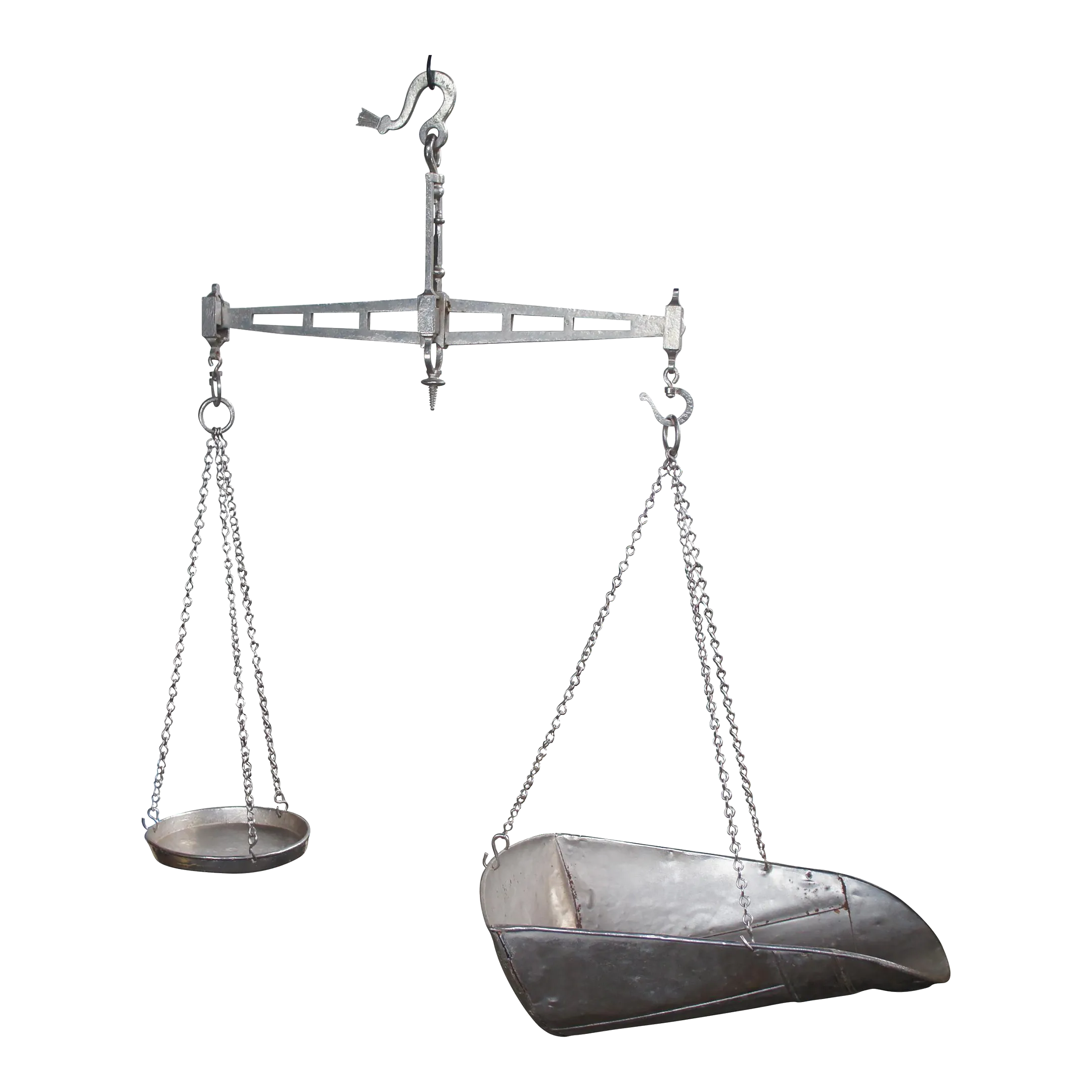 Antique 19th Century Reuben Sutcliffe English Nickel Plated Hanging ...