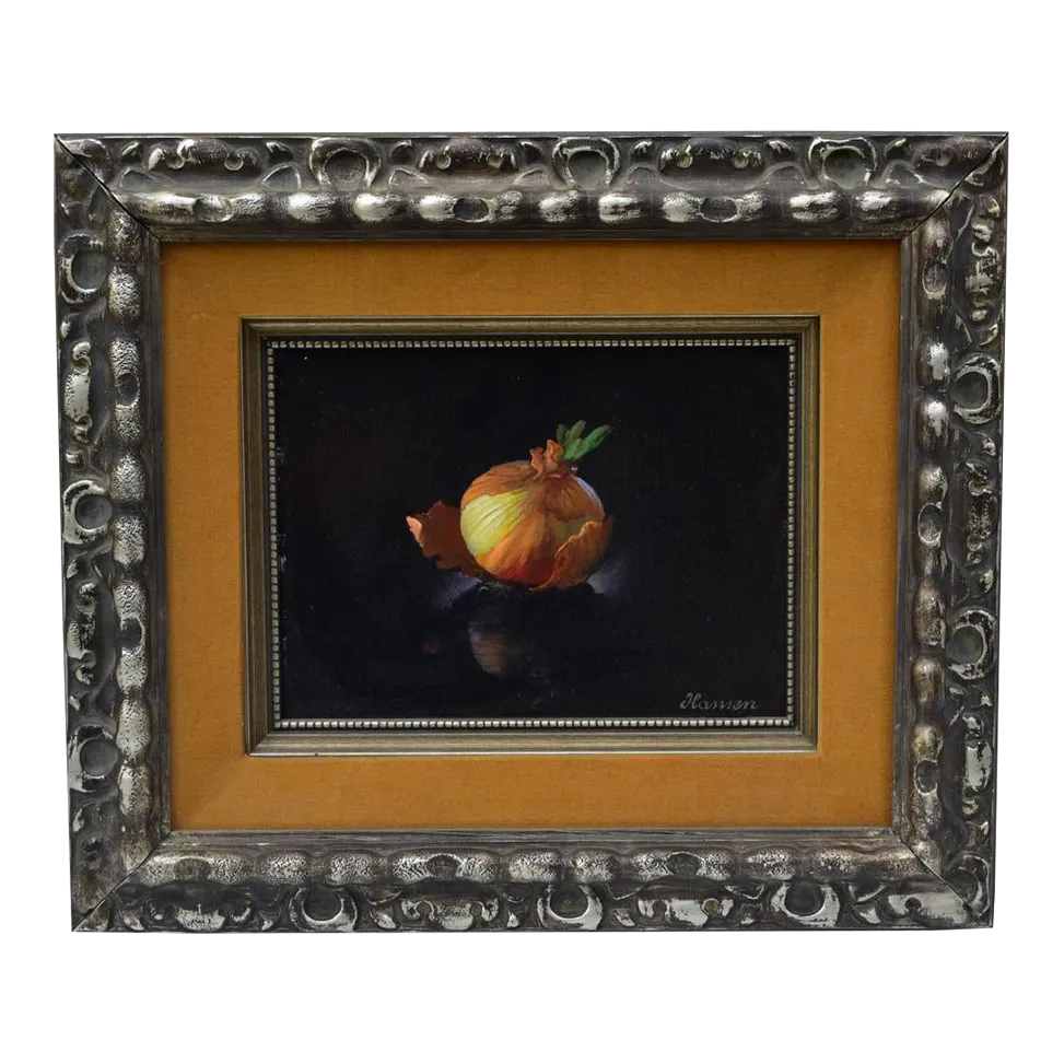 1970s Josef Hansen Silhavy 20th Century Still Life of an Onion, 6"x8 ...