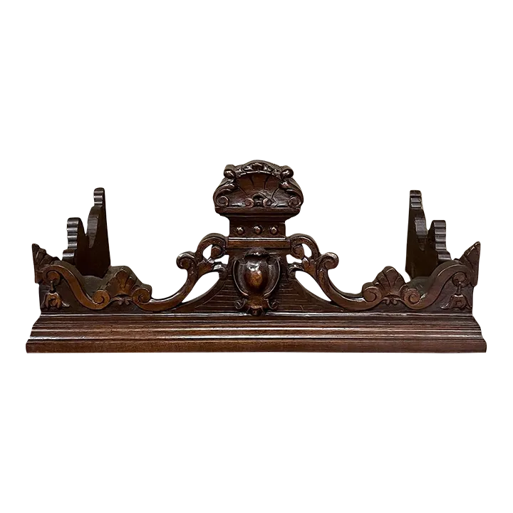 19th Century Italian Walnut Cornice ~ Canopy for Window or Bed | Chairish