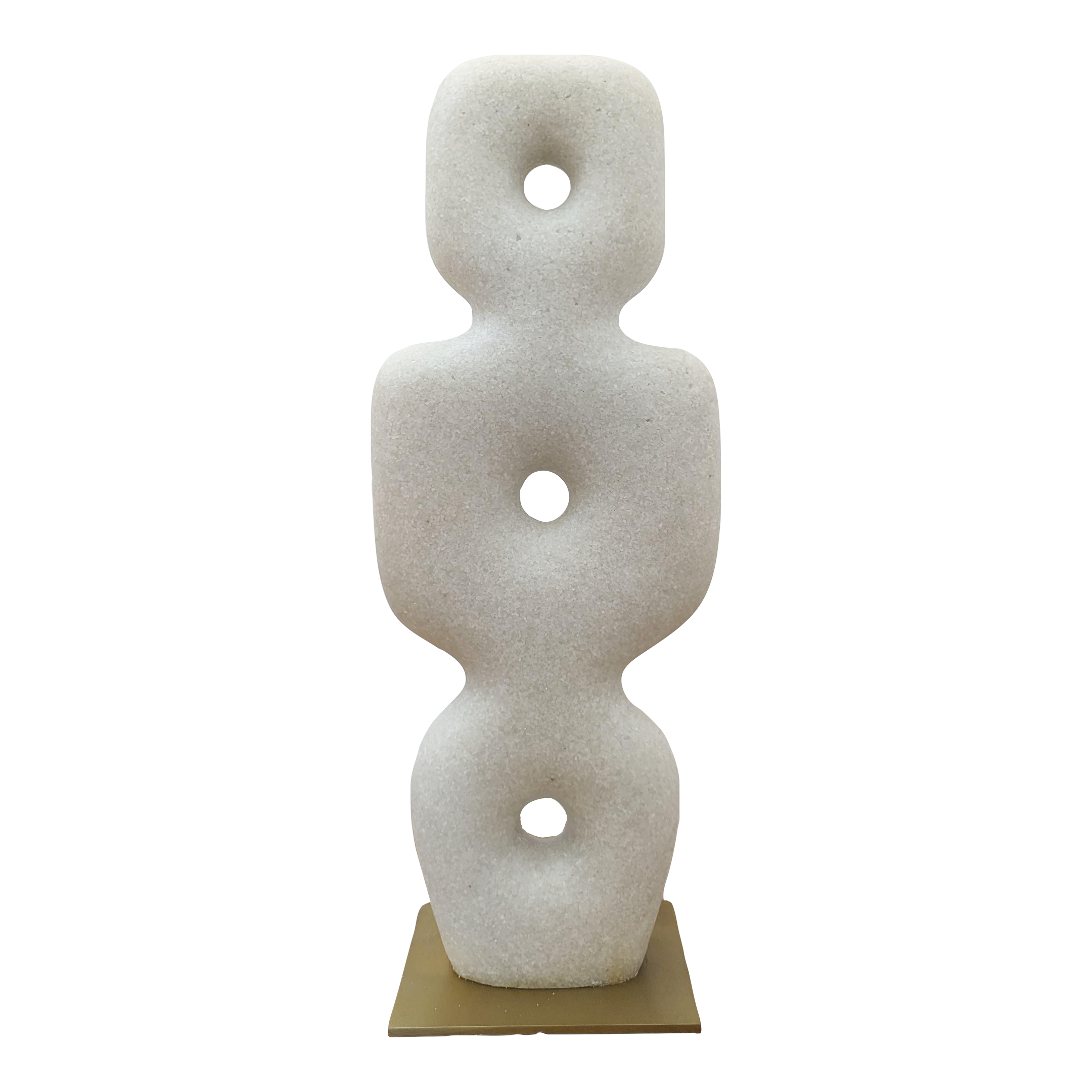 Abstract Sculpture in White by Arteriors | Chairish
