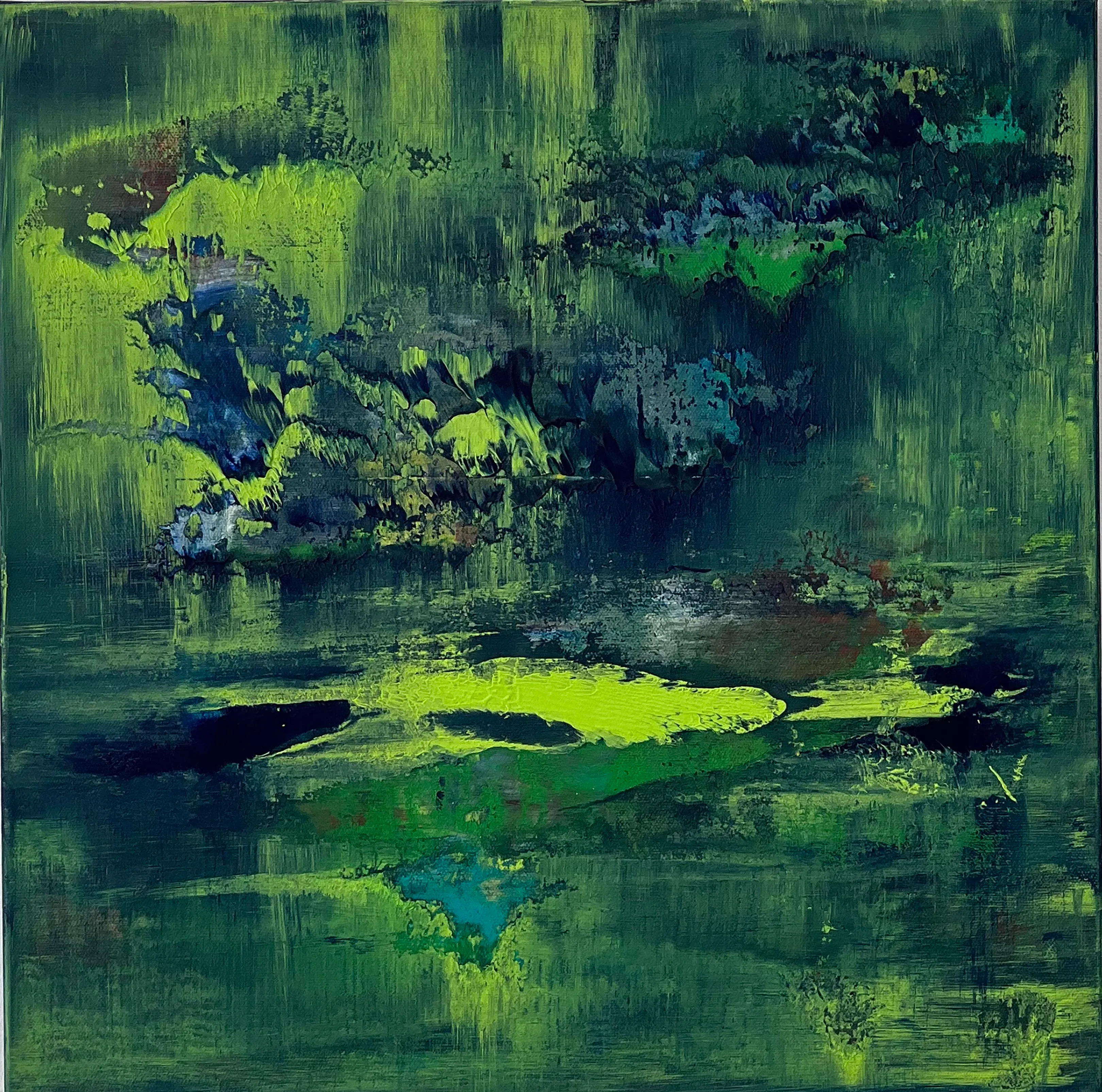 "The Jungle" Contemporary Abstract Acrylic Painting by Nina Weintraub ...