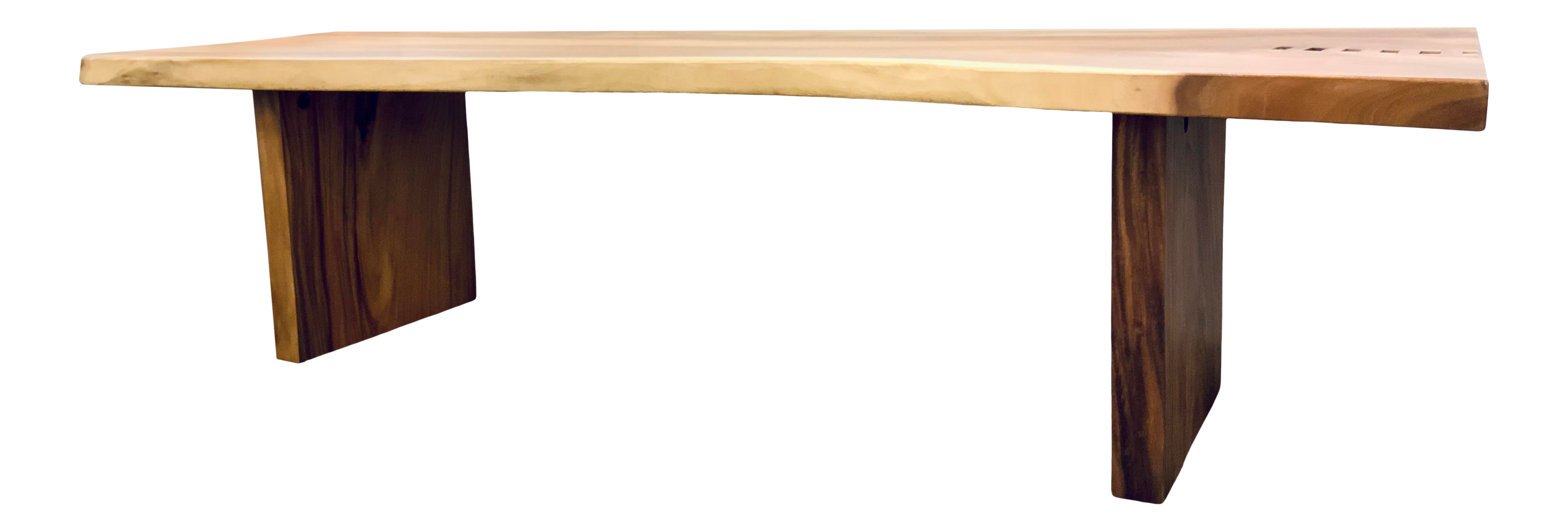 Custom Organic Modern Live Edge Natural Wood Dining Table | Chairish