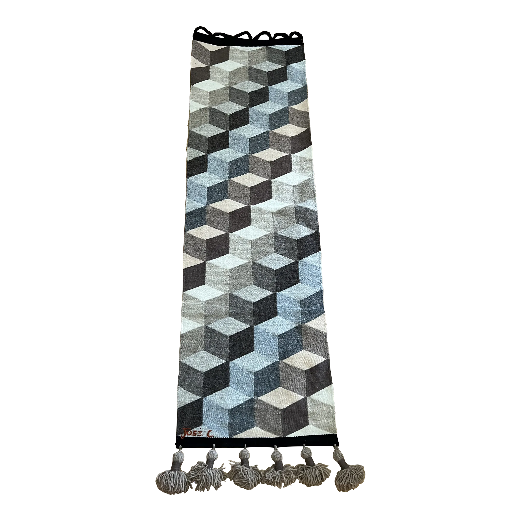 1980s Andes Wall Modern Graphics Textile | Chairish