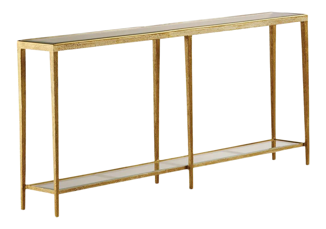 Maitland-Smith Jinx Large Brass Console | Chairish