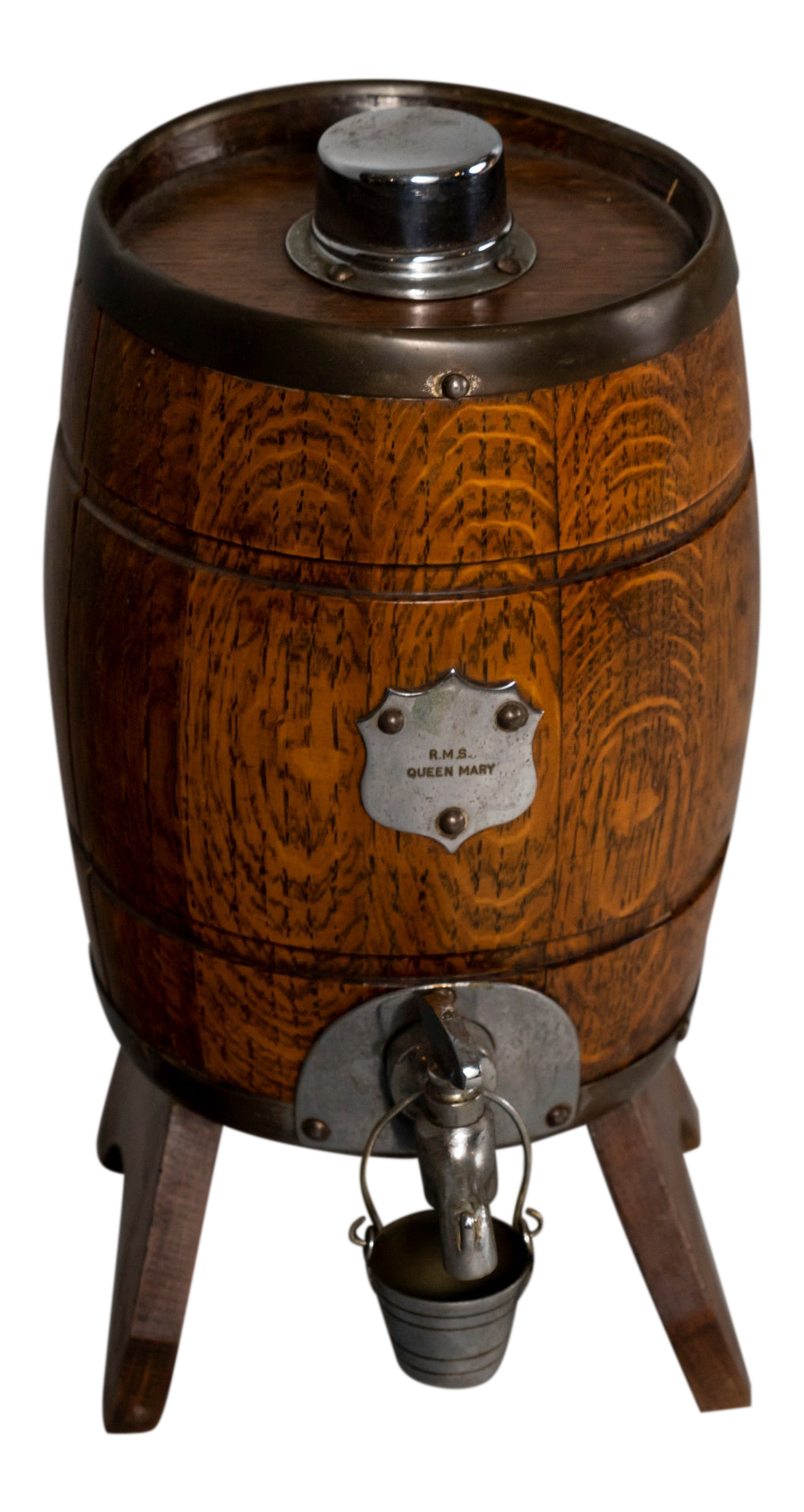 1930 Rum Keg From the "R. M. S. Queen Mary" | Chairish