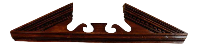 Mid 19th Century Georgian Door Pediment | Chairish