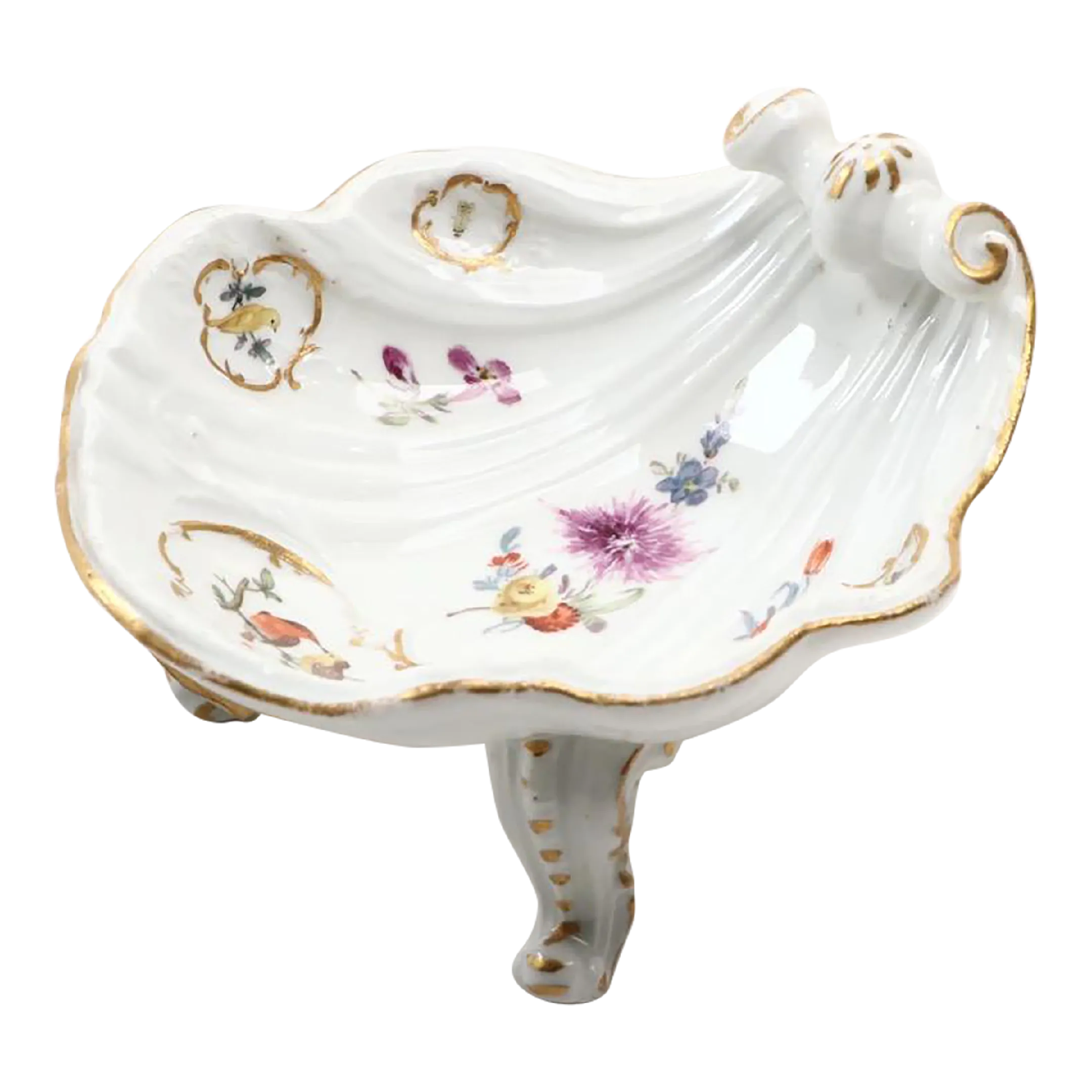Antique 18th Century German Rococo Volkstedt Porcelain Shell Dish ...