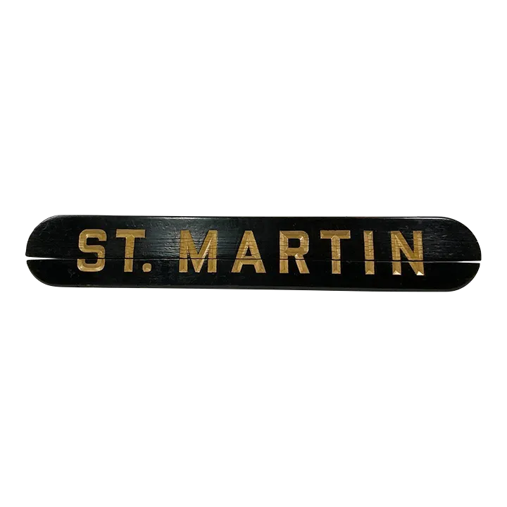 Ship Name Board From NY Tugboat "St. Martin" | Chairish
