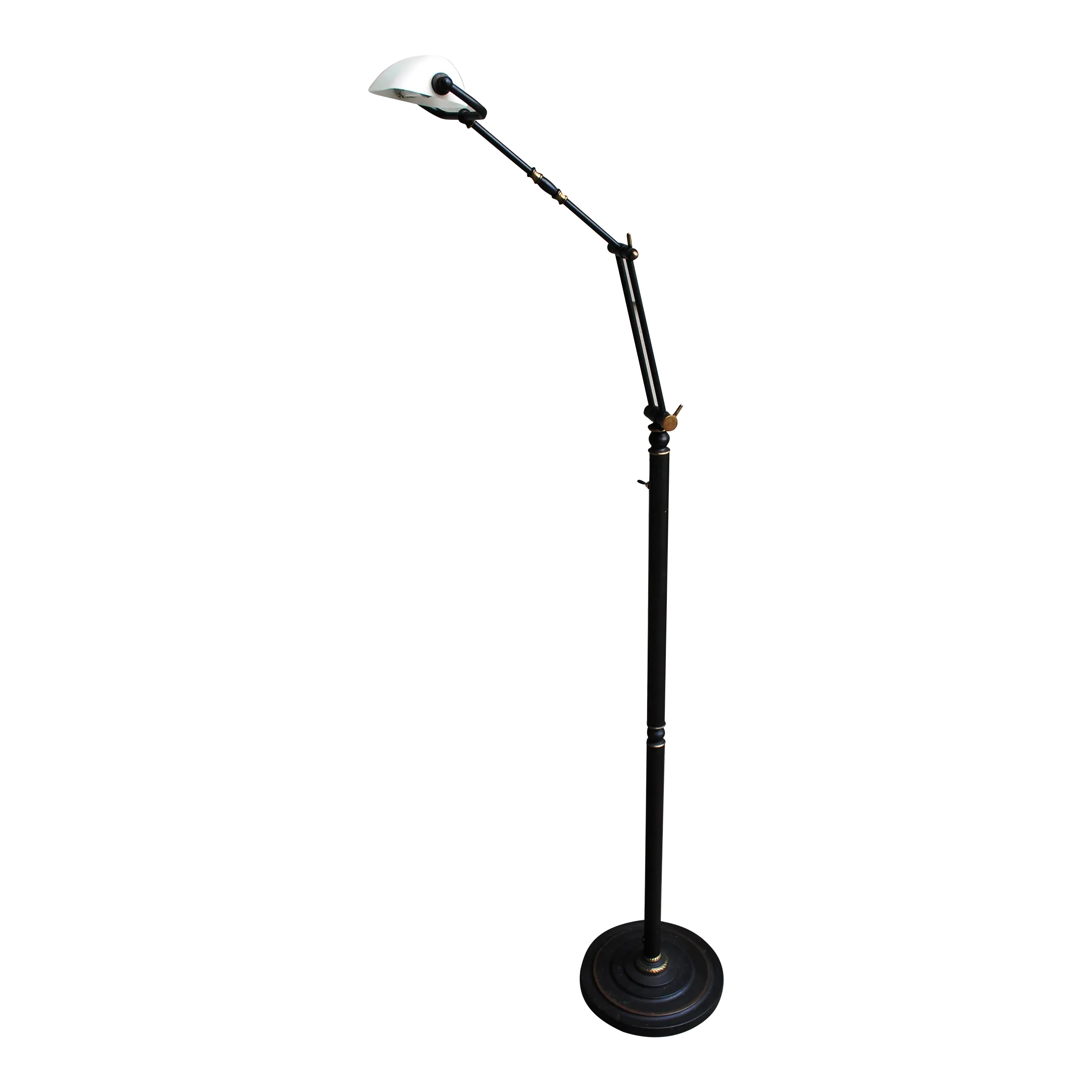 Mid-Century Adjustable Arm Floor Task Lamp | Chairish