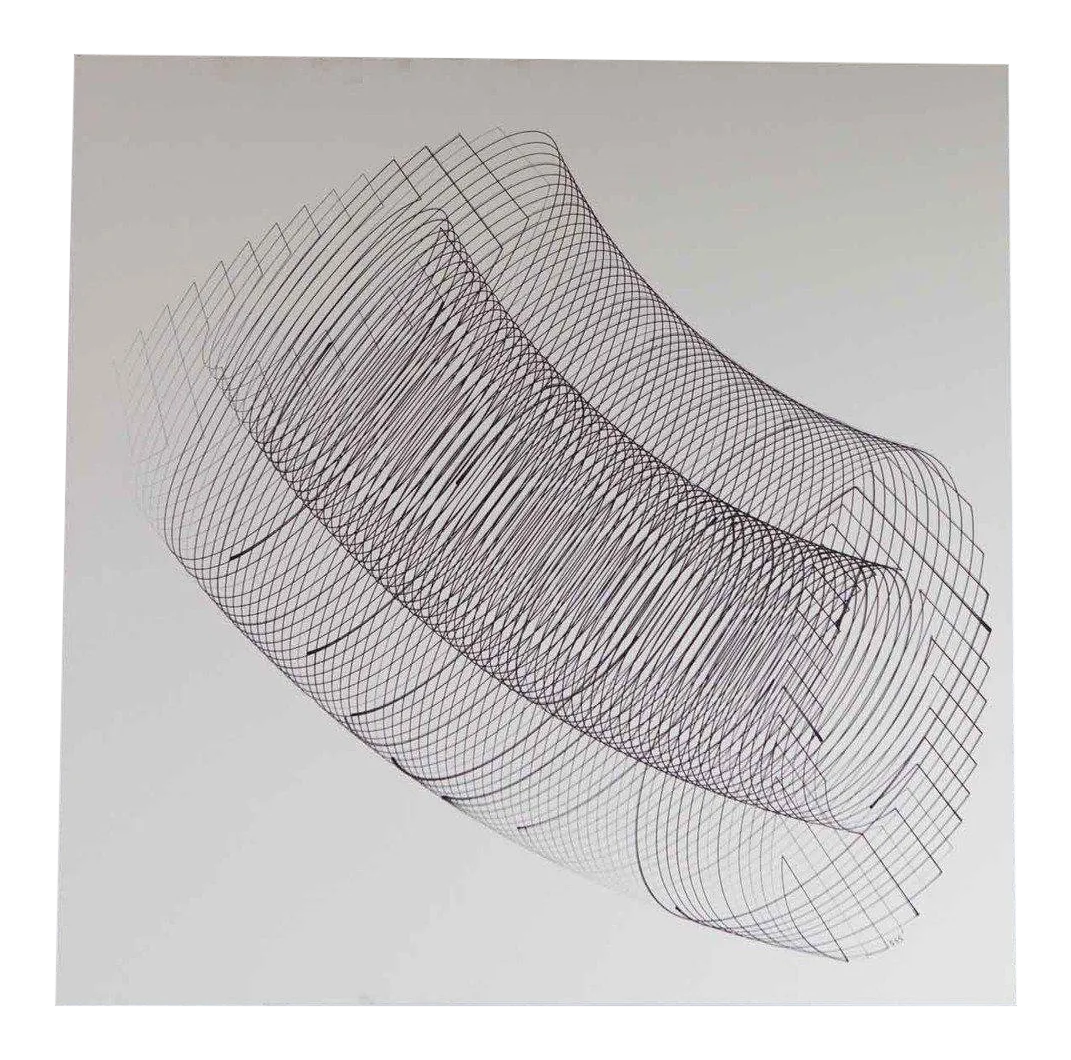 Modern "Object 2" Drawing by Spencer Staley | Chairish