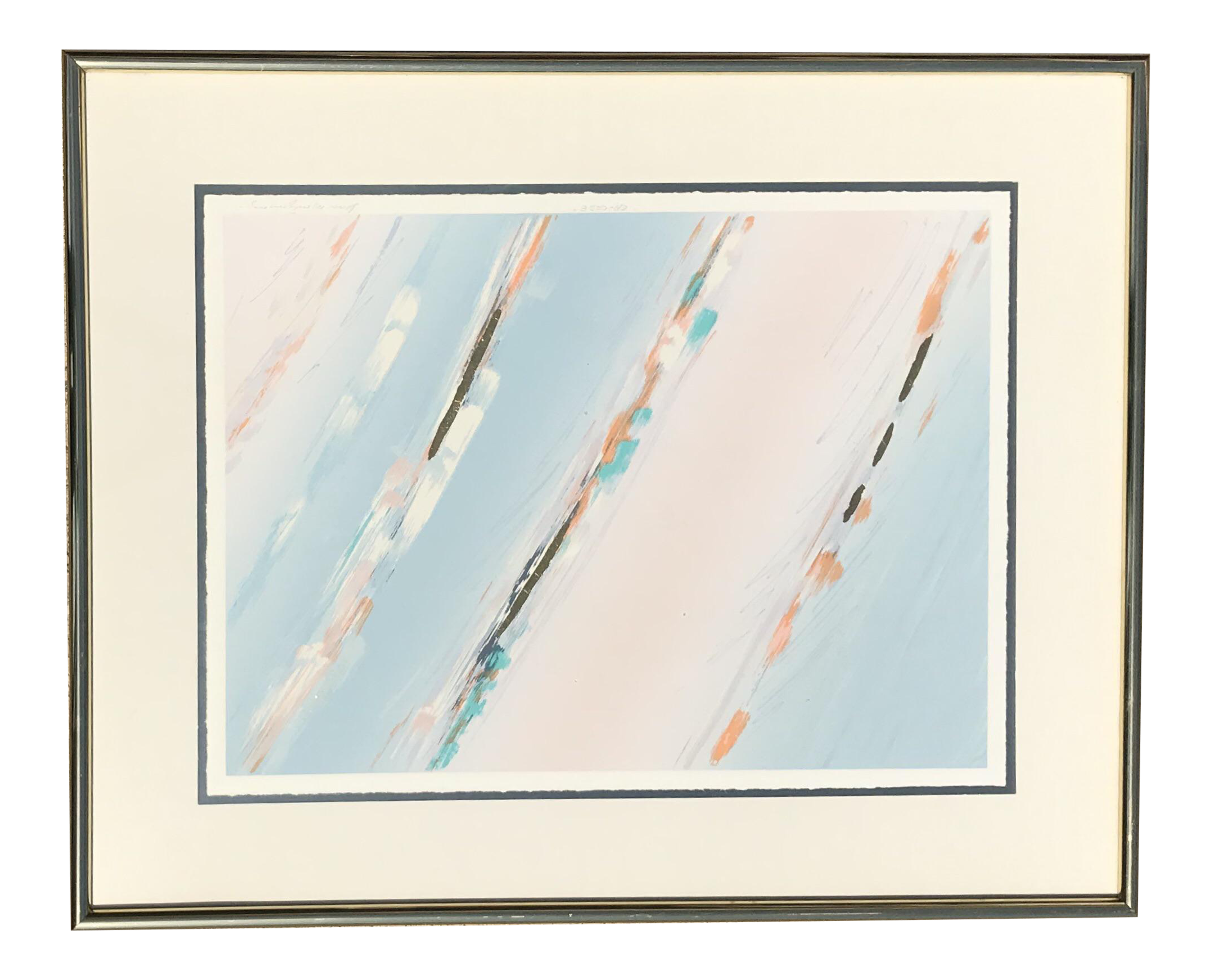 1980s Dena Montgomery Mixed Media Print | Chairish