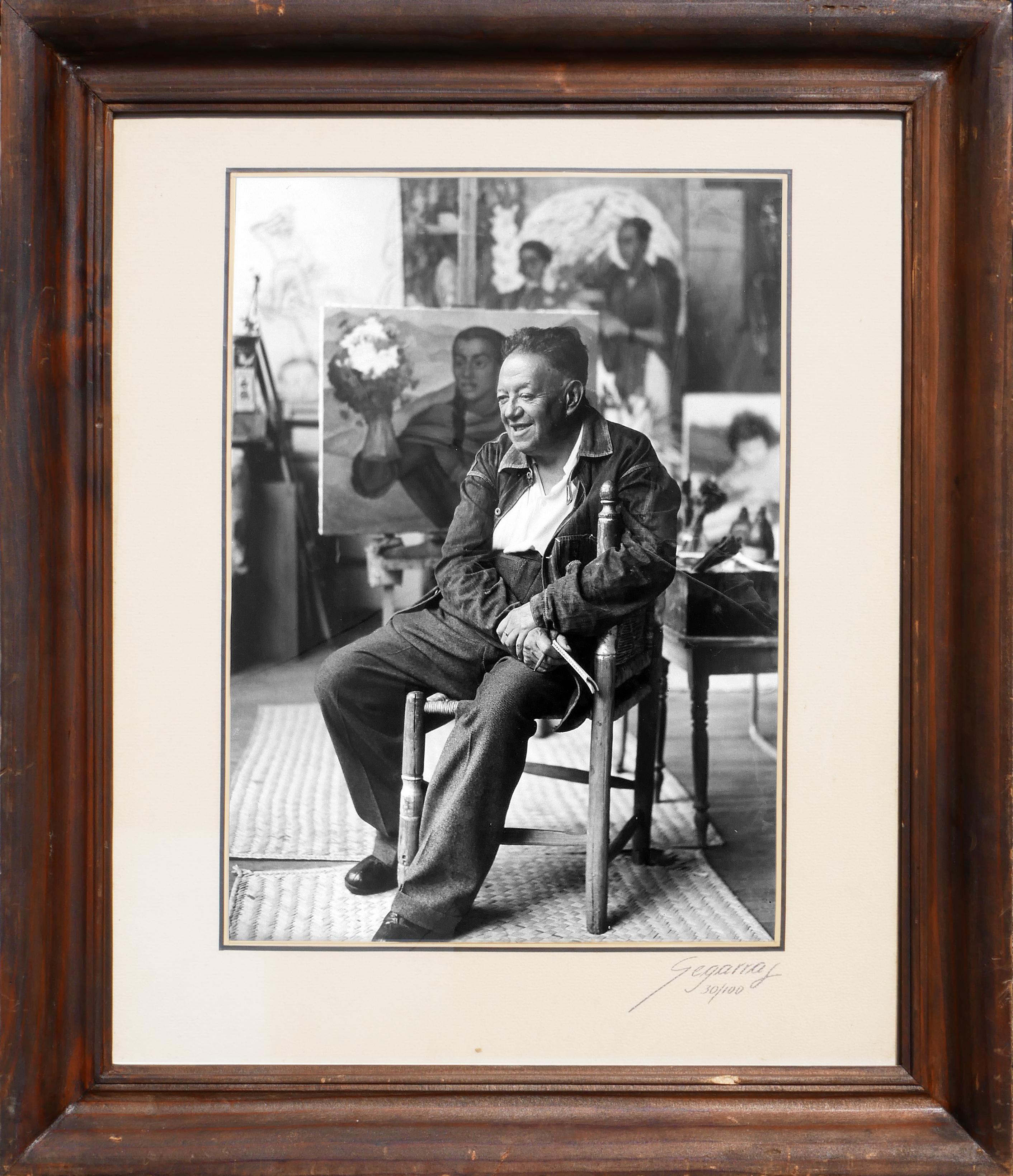 1950s Black and White Portrait Photograph of Diego Rivera After Herb ...