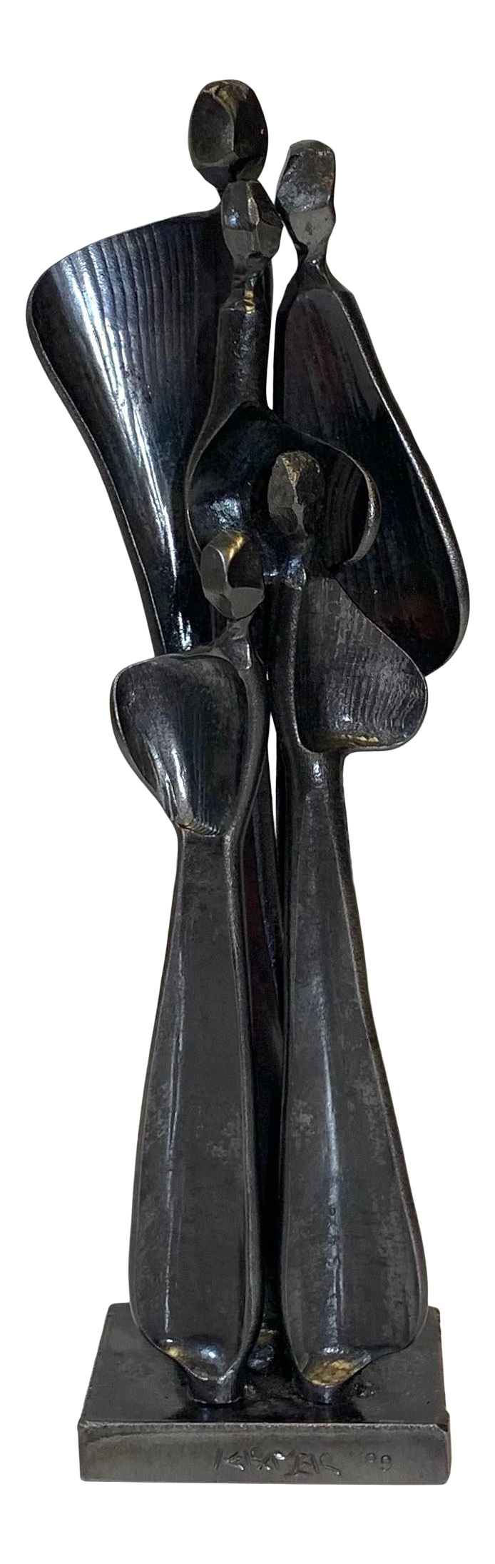 Boris Kramer Figurative Signed Steel Sculpture | Chairish