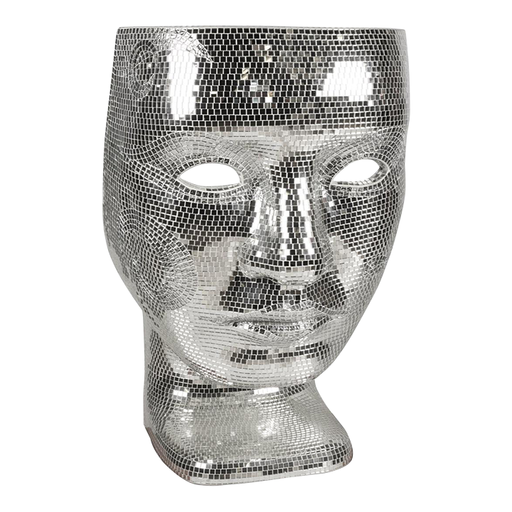 Contemporary Disco Ball Face Lounge Chair | Chairish