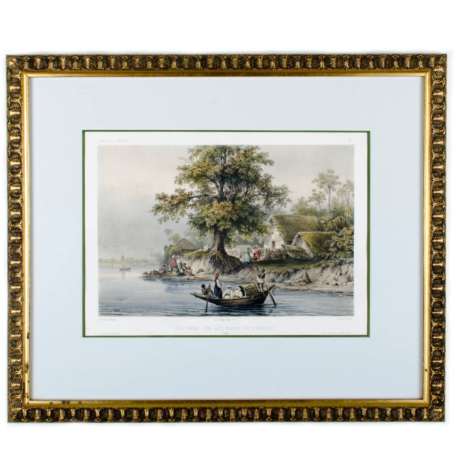 Hooghly River Print by Auguste-Nicolas Vaillant | Chairish