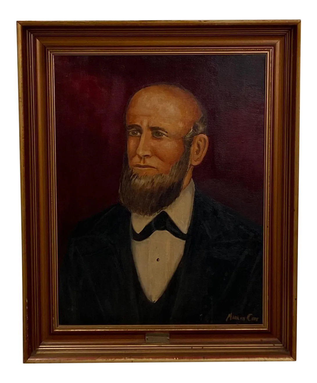 Antique Victorian Style Portrait of a Man | Chairish