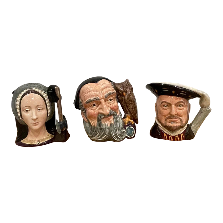 1970s Royal Doulton English Porcelain Character Mugs, Anne Boleyn ...