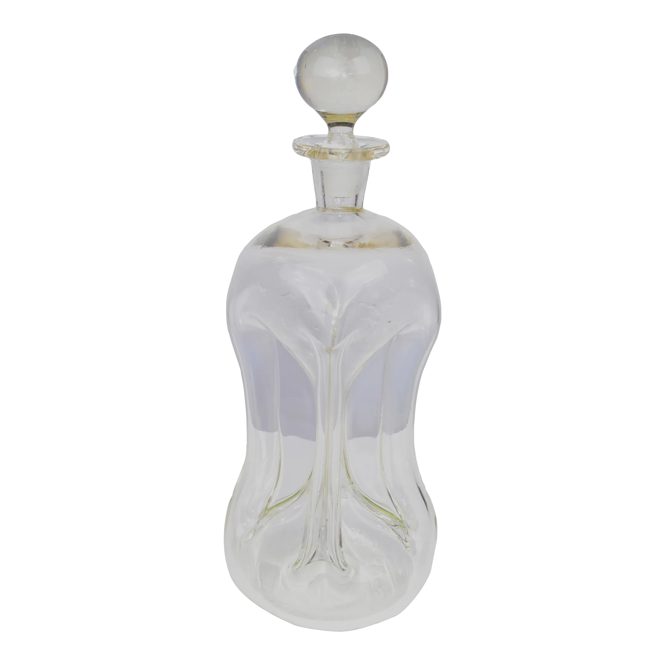 1960s Large Kluk Kluk Glass Decanter Holmegaard Designed by Jacob Eiler Bang Denmark | Chairish