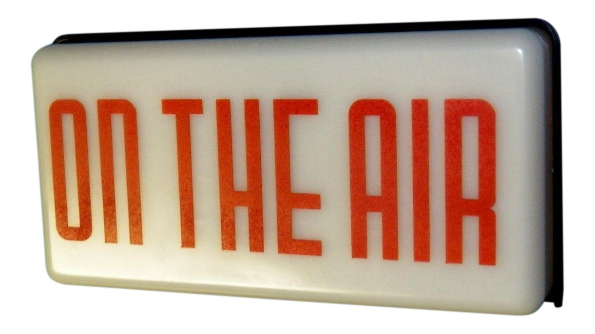 Vintage Radio Station On Air Sign | Chairish