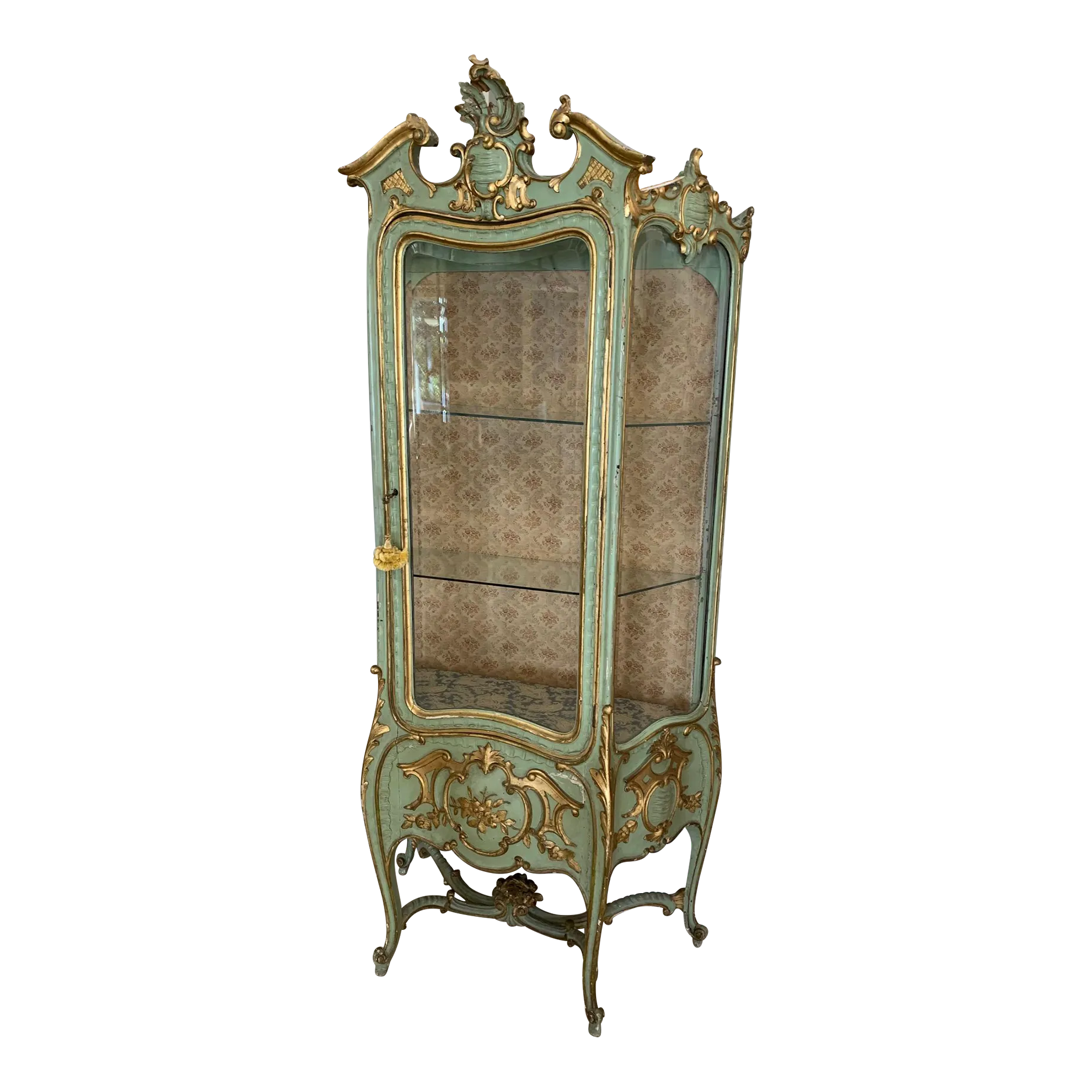 Late 19th Century Italian Curio Cabinet | Chairish
