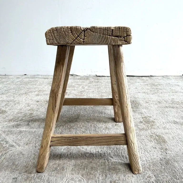 Rustic elm stool store