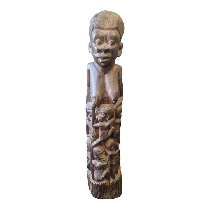 Large African Makonde Tree of Life Sculpture, Circa 1960 | Chairish