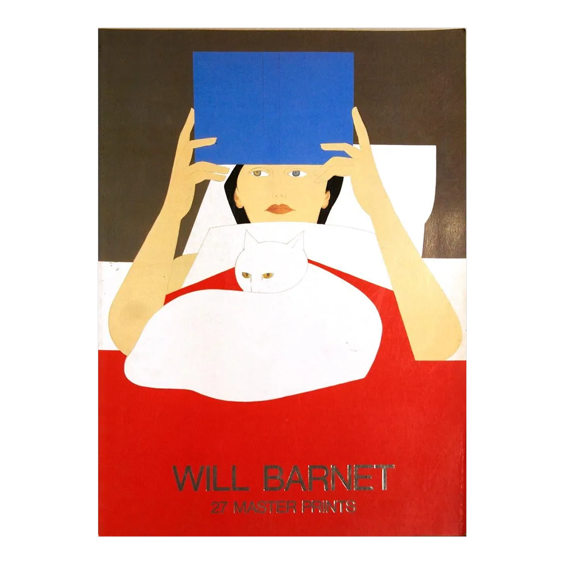 1979 Will Barnet 'Will Barnet 27 Master Prints' Realism Blue,White,Red ...