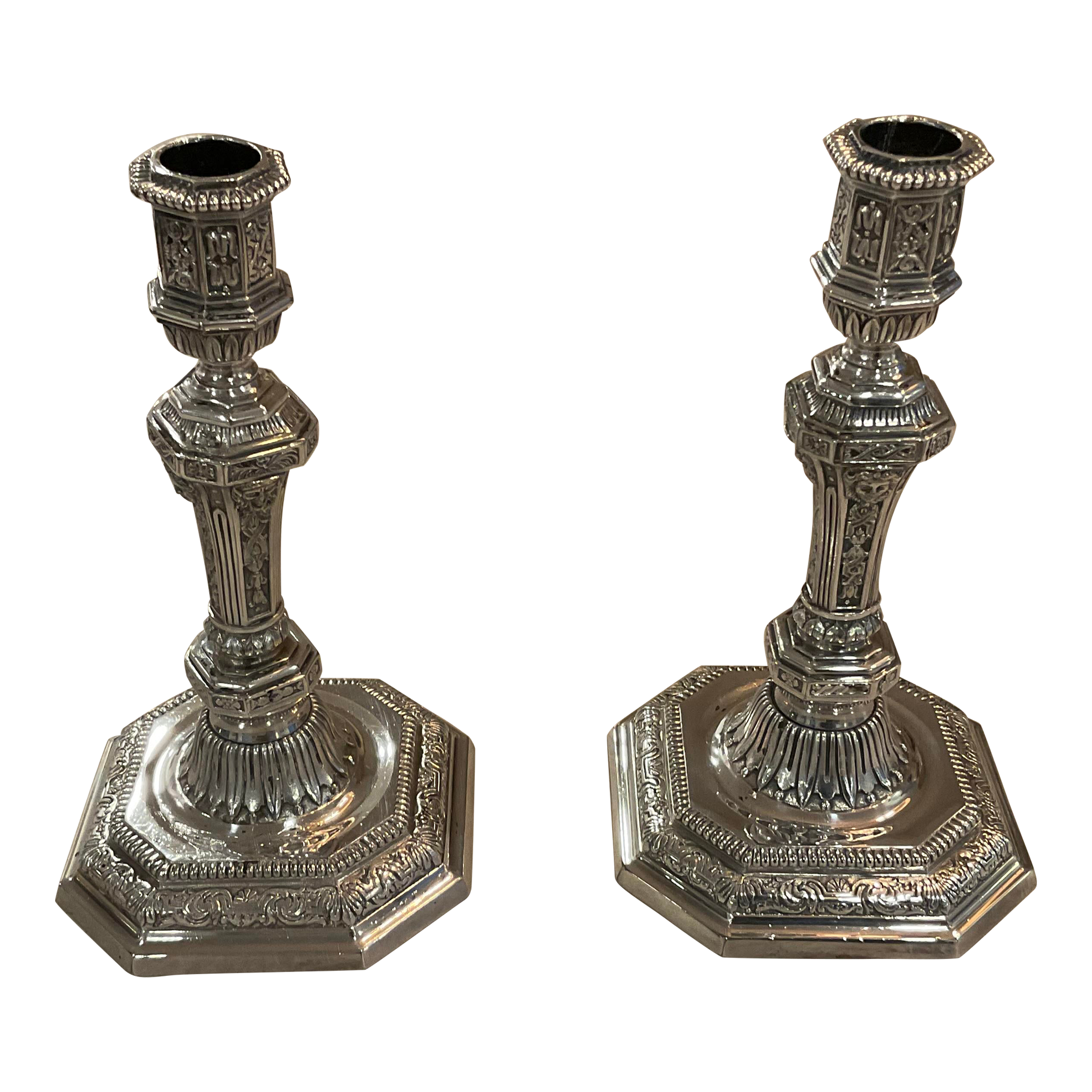 Vintage Christofle Regence St Duperier French Silvered Bronze ...
