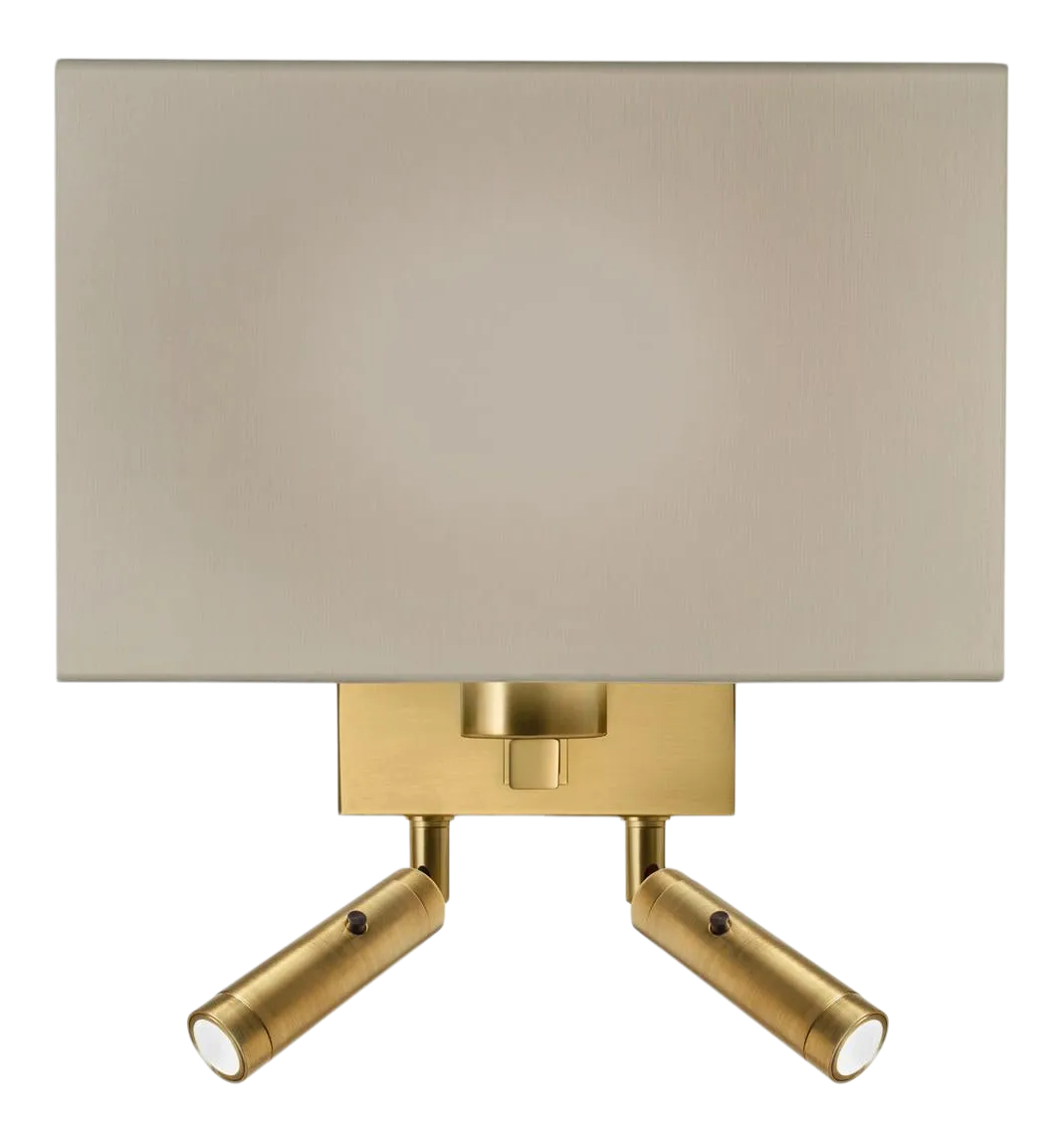 Brushed Brass Led Focus Reading Light With Shade | Chairish