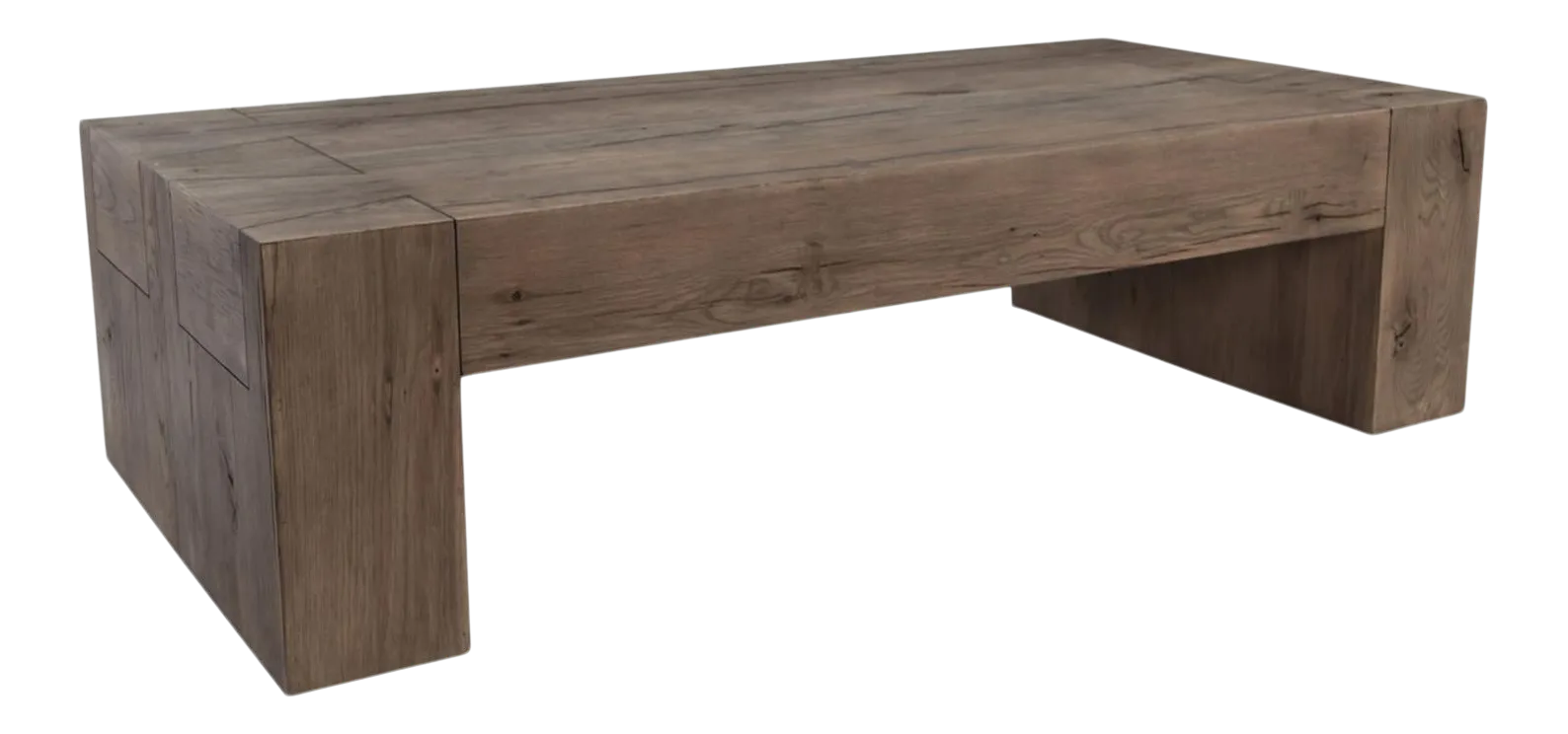 Rustic Modern Wood Coffee Table | Chairish
