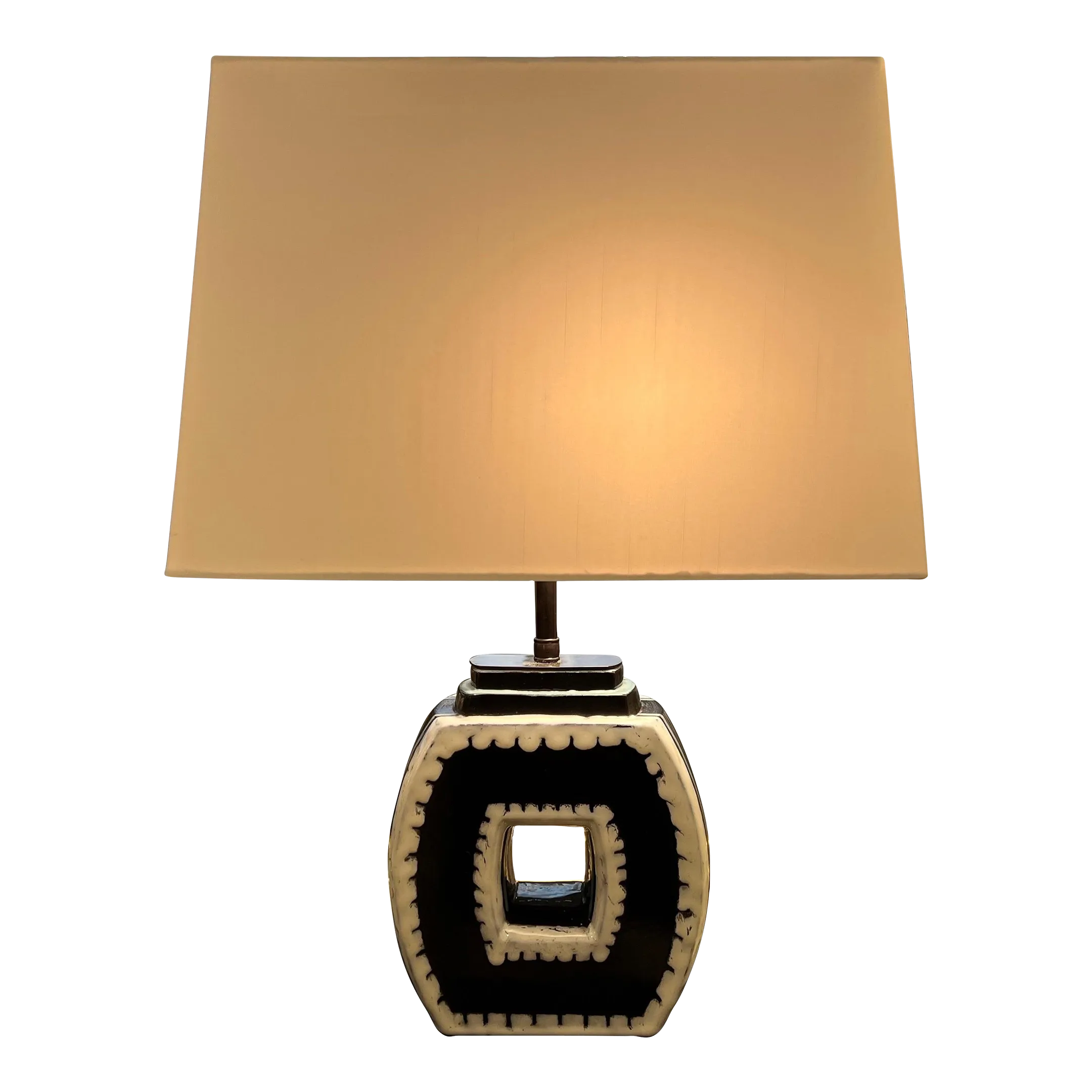 Luc Lanel French Art Deco 1920 Ceramic Lamp | Chairish