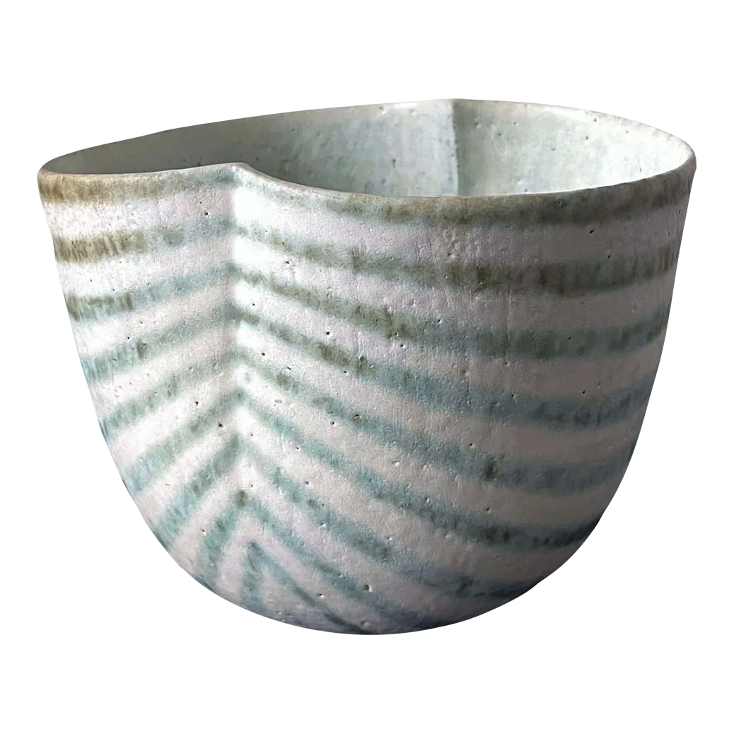 1980s Ceramic Bowl-Shape Vessel by British Studio Potter John Ward ...