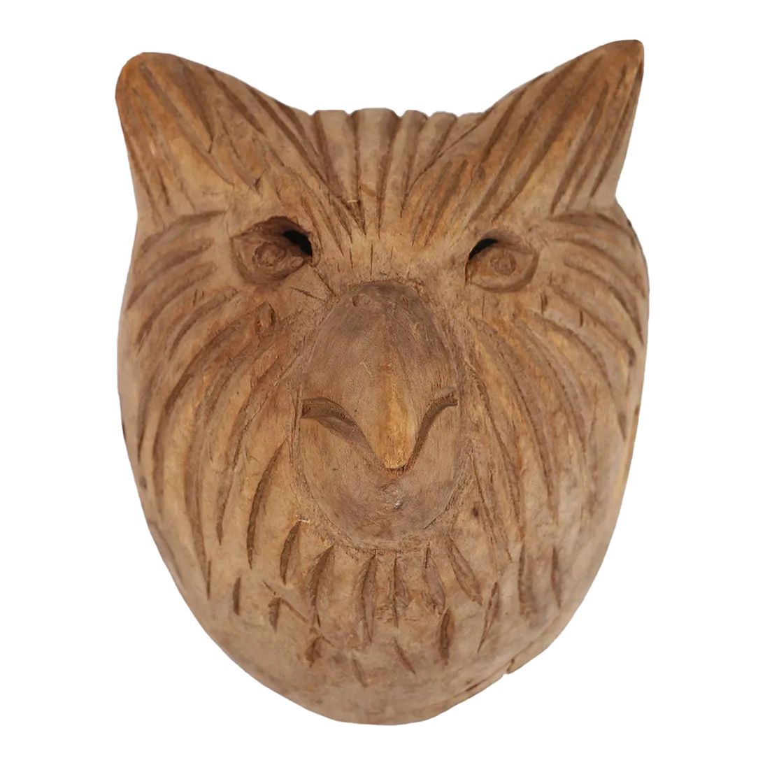 1972 Wooden Peruvian Folklore Owl Mask | Chairish