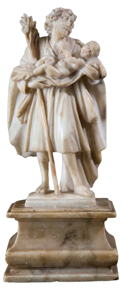 Saint Christopher, 18th Century, Marble Sculpture | Chairish