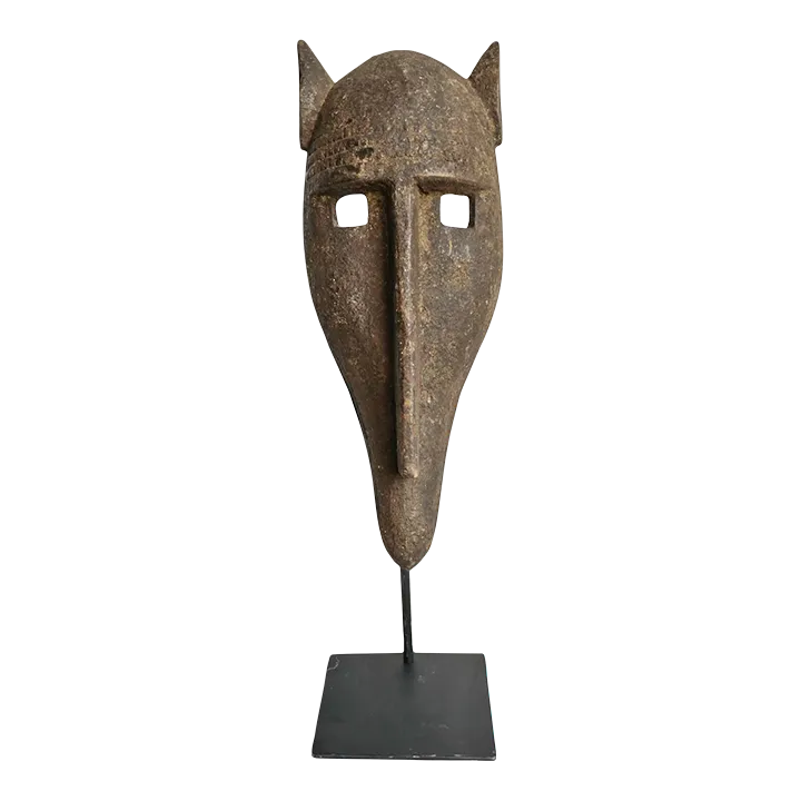 Antique Dogon Animal Mask on Stand | Chairish