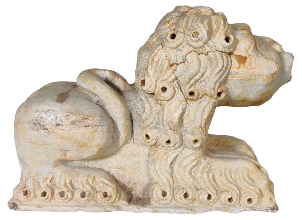 12th Century Italian Roman Marble Lion | Chairish